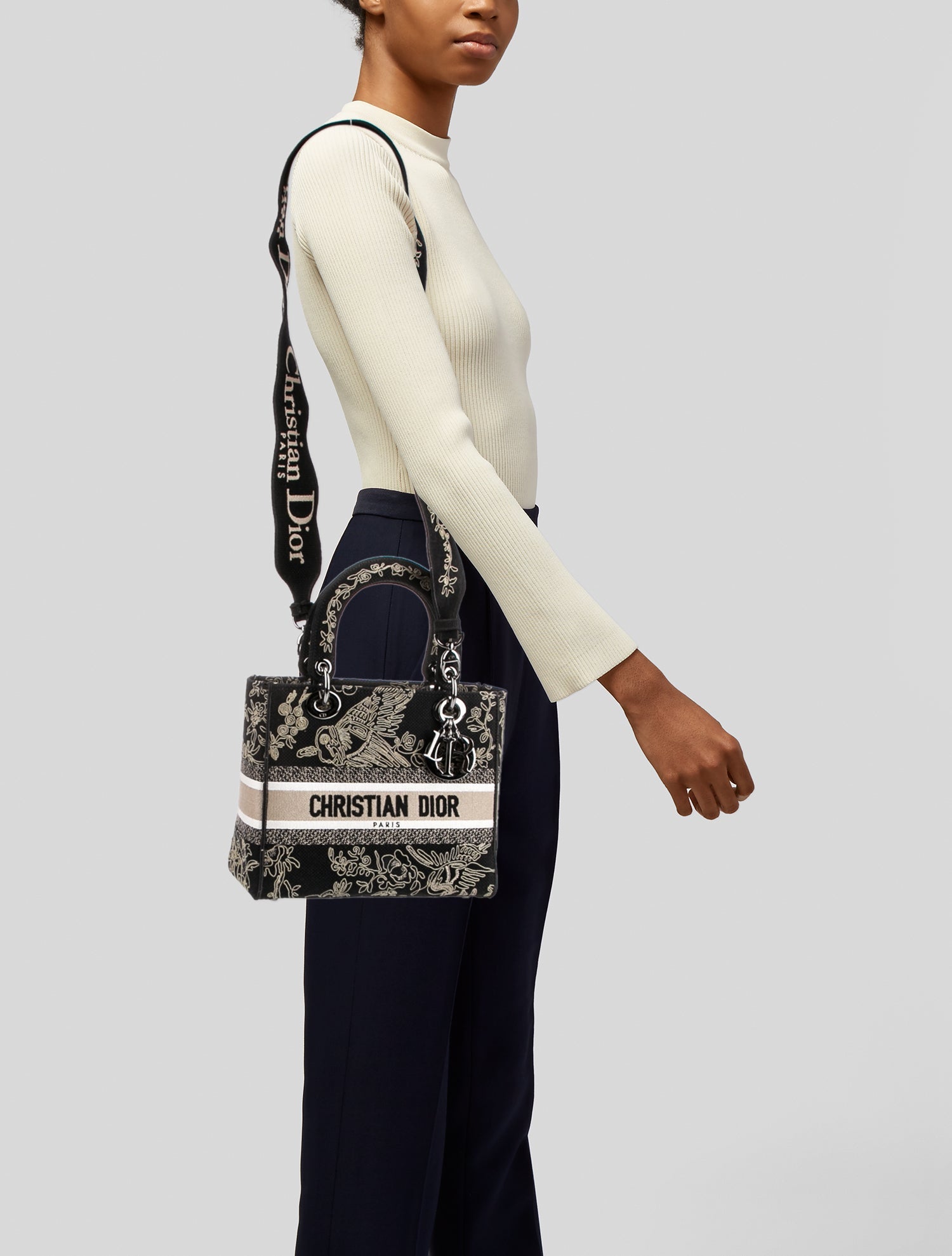 Christian Dior Canvas D-Lite - Brown Handle Bags, Handbags - CHR497231 ...