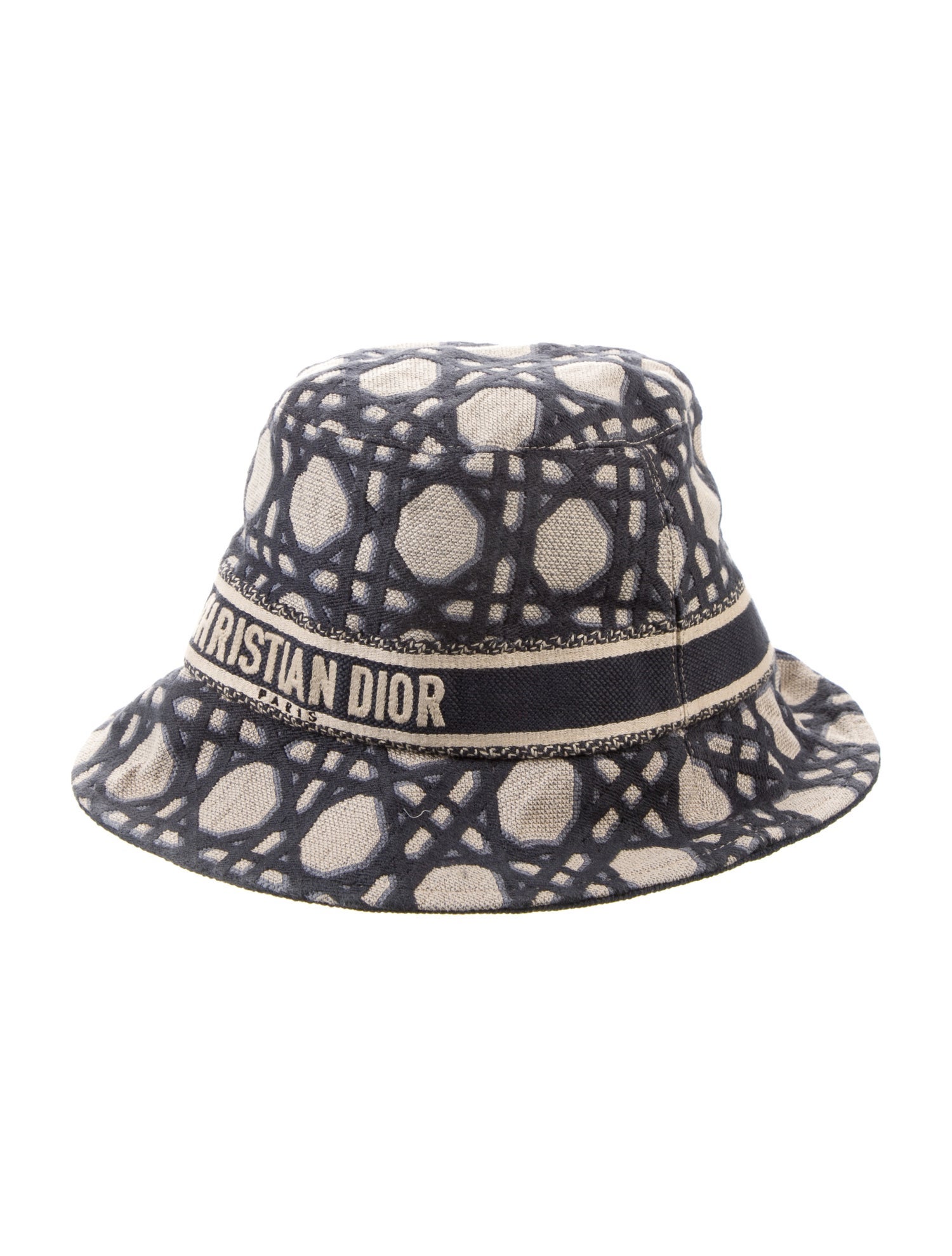 Christian Dior Pattern Print Bucket Hat - Blue Hats, Accessories ...