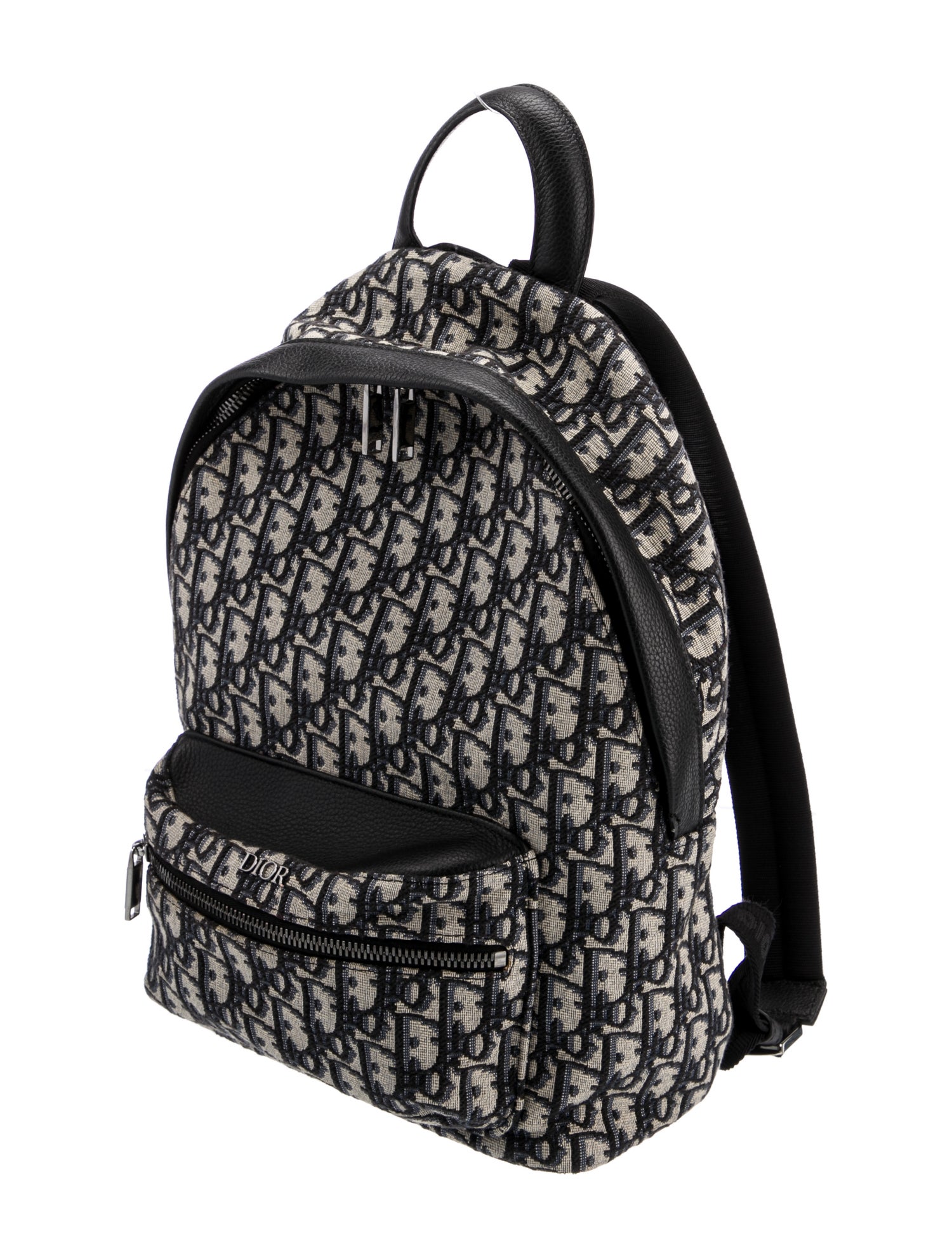 Christian Dior Oblique Jacquard Backpack 2023 - Black Backpacks, Bags ...