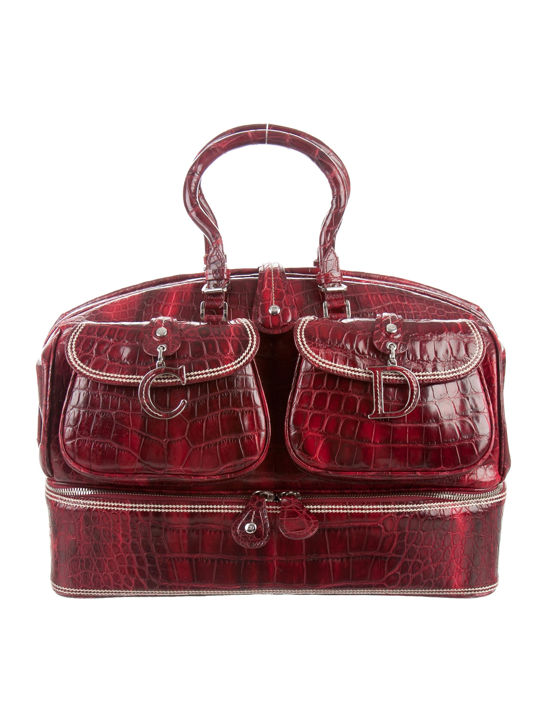 Christian Dior Large Crocodile Detective Bag - Handbags - | The RealReal