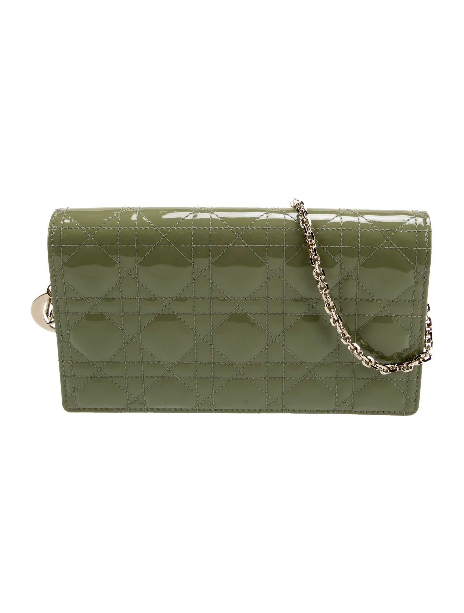Christian Dior Cannage Lady Dior - Green Crossbody Bags, Handbags ...