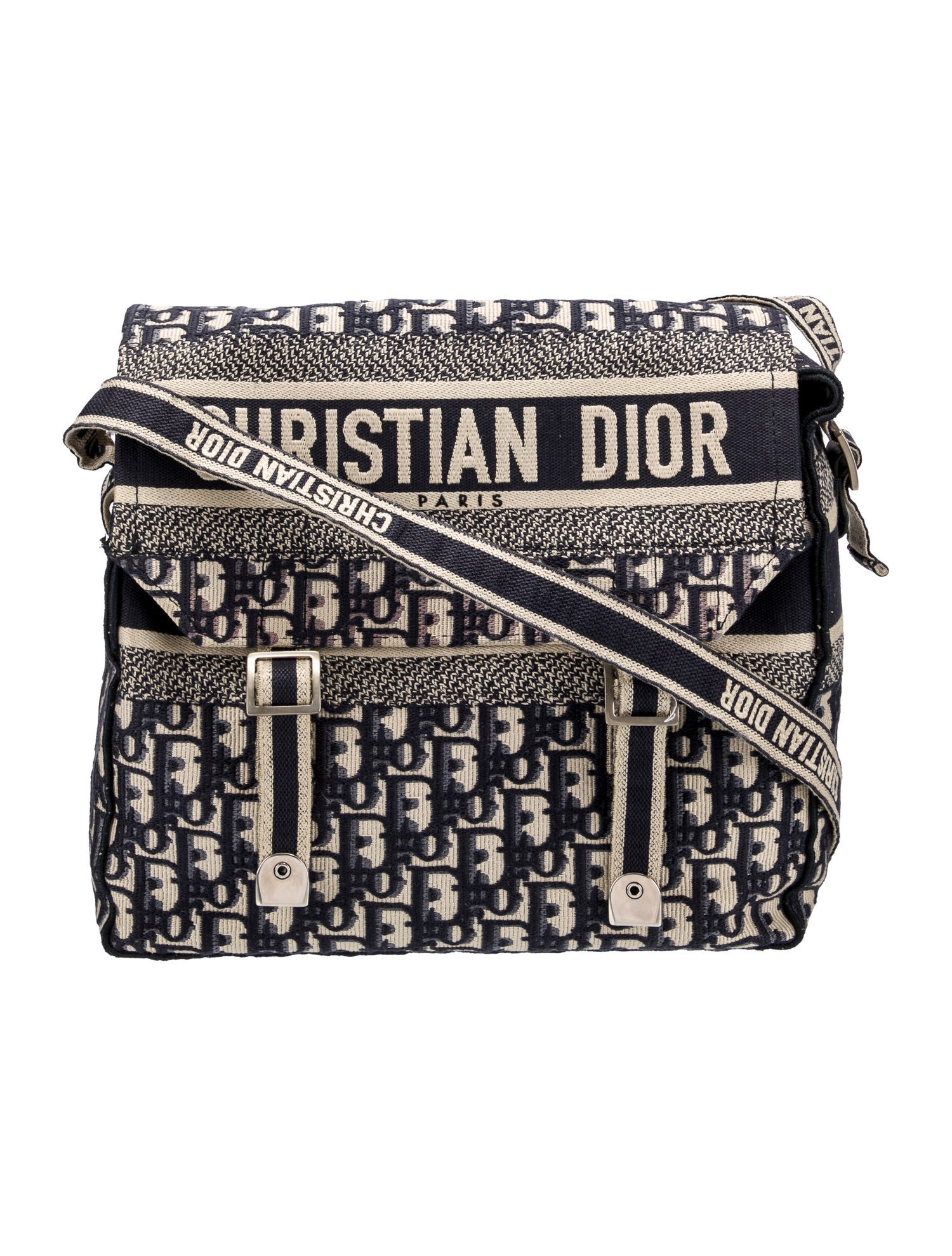 Christian Dior Oblique Jacquard Diorcamp Medium - Crossbody Bags ...