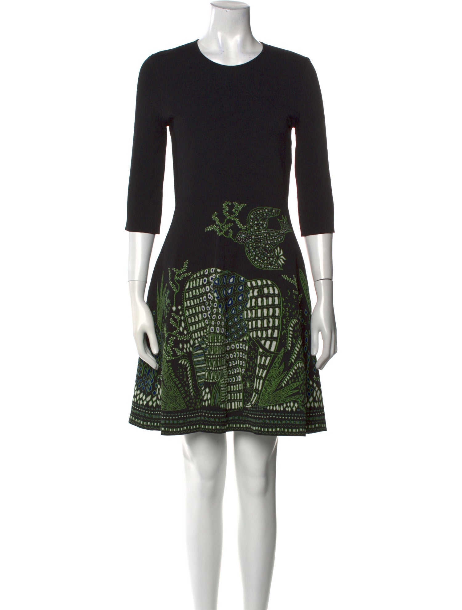 Christian Dior Printed Mini Dress - Black Dresses, Clothing - CHR512235 ...