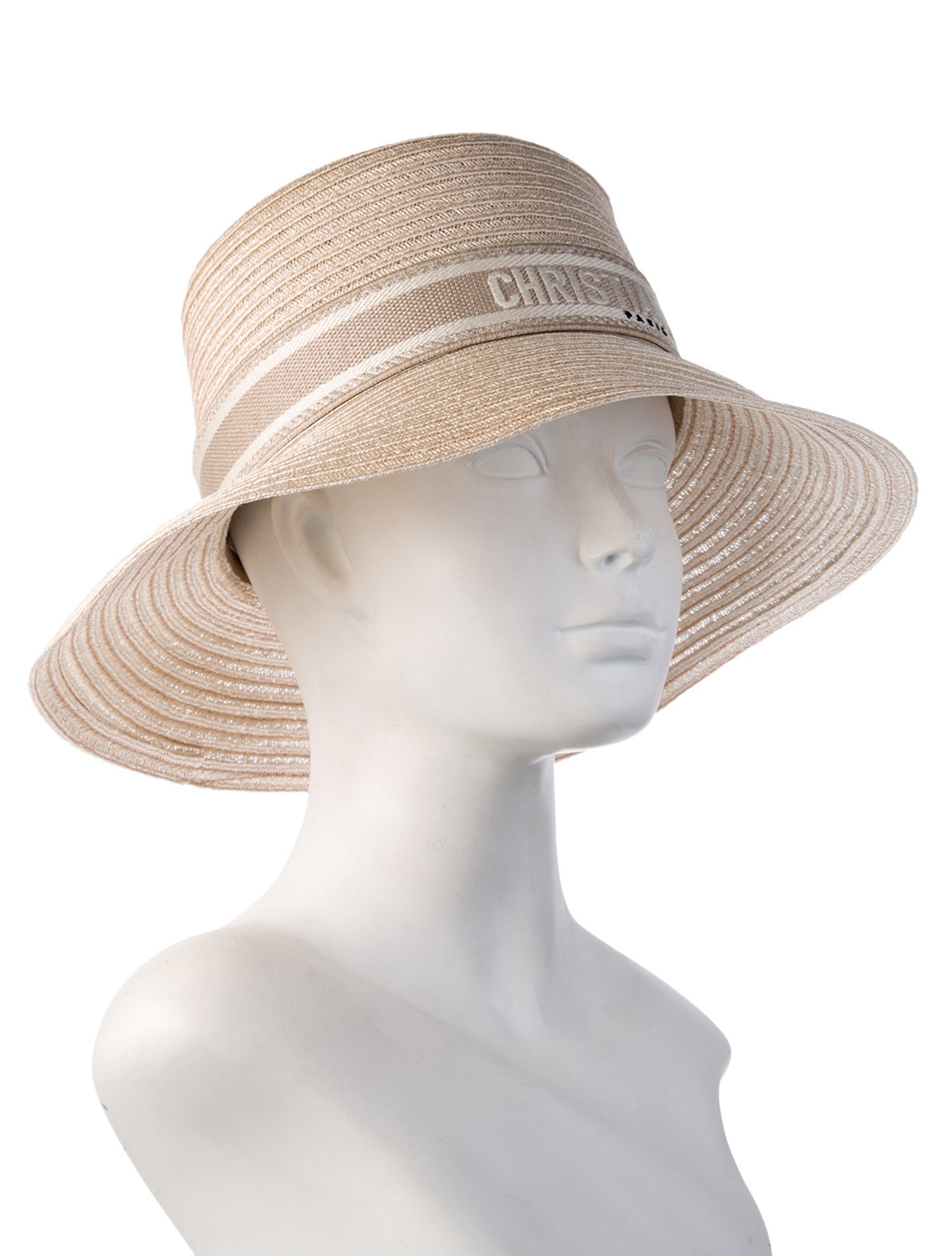 Christian Dior Wide Brim Sun Hat w/ Tags - Neutrals Hats, Accessories ...