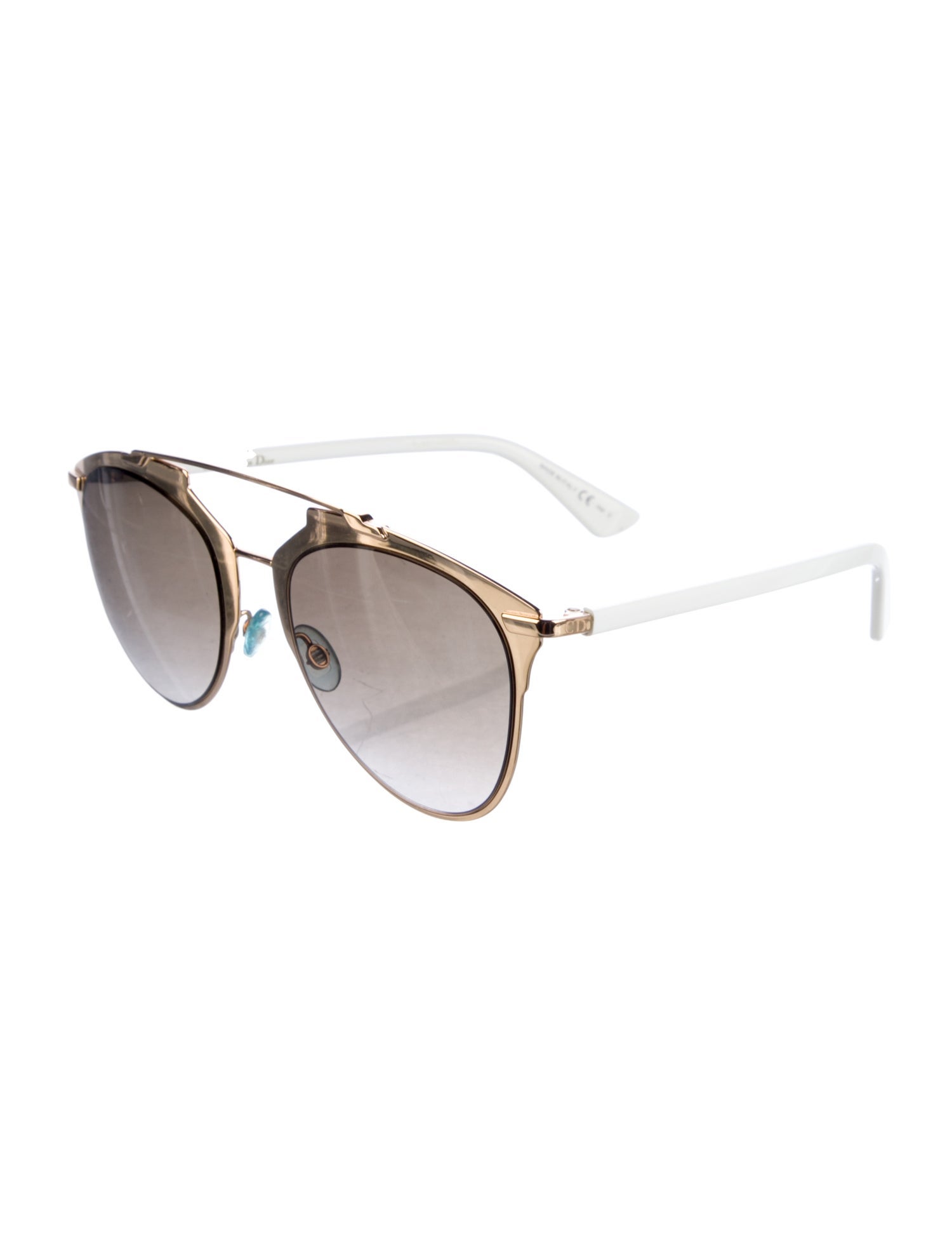 Christian Dior Shield Gradient Sunglasses - Gold Sunglasses ...