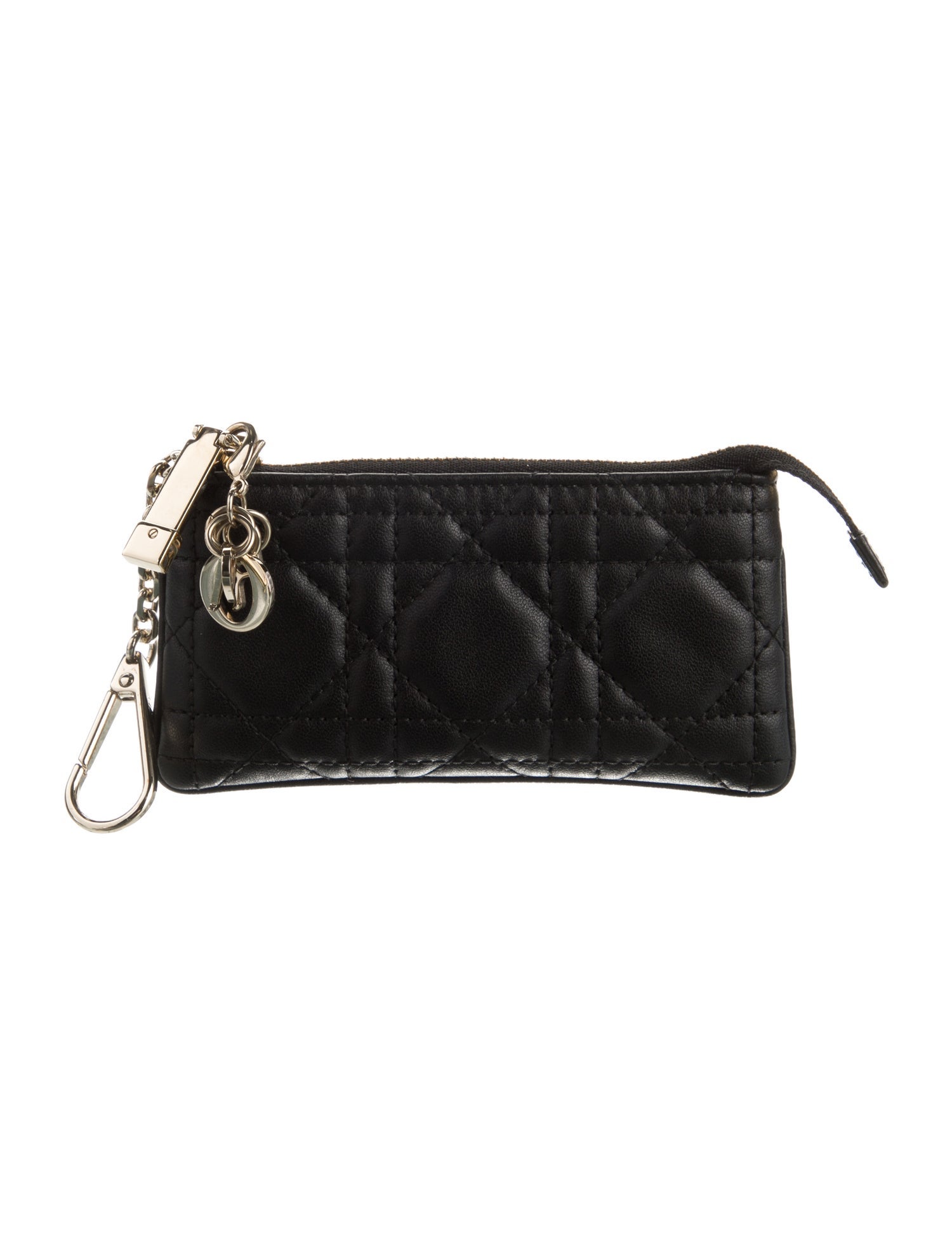 Christian Dior Cannage Pattern Leather Wallet - Black Wallets ...