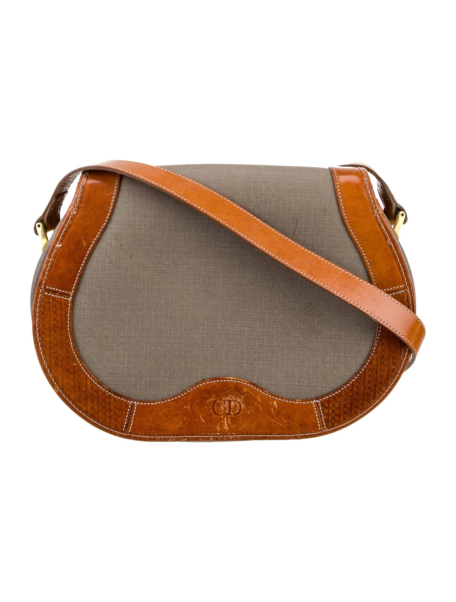 Christian Dior Signature Crossbody Bag Vintage - Neutrals Crossbody ...