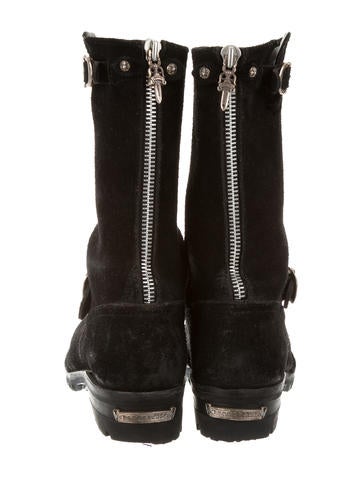 Chrome Hearts Suede Riding Boots - Shoes - CHRWE20001 | The RealReal