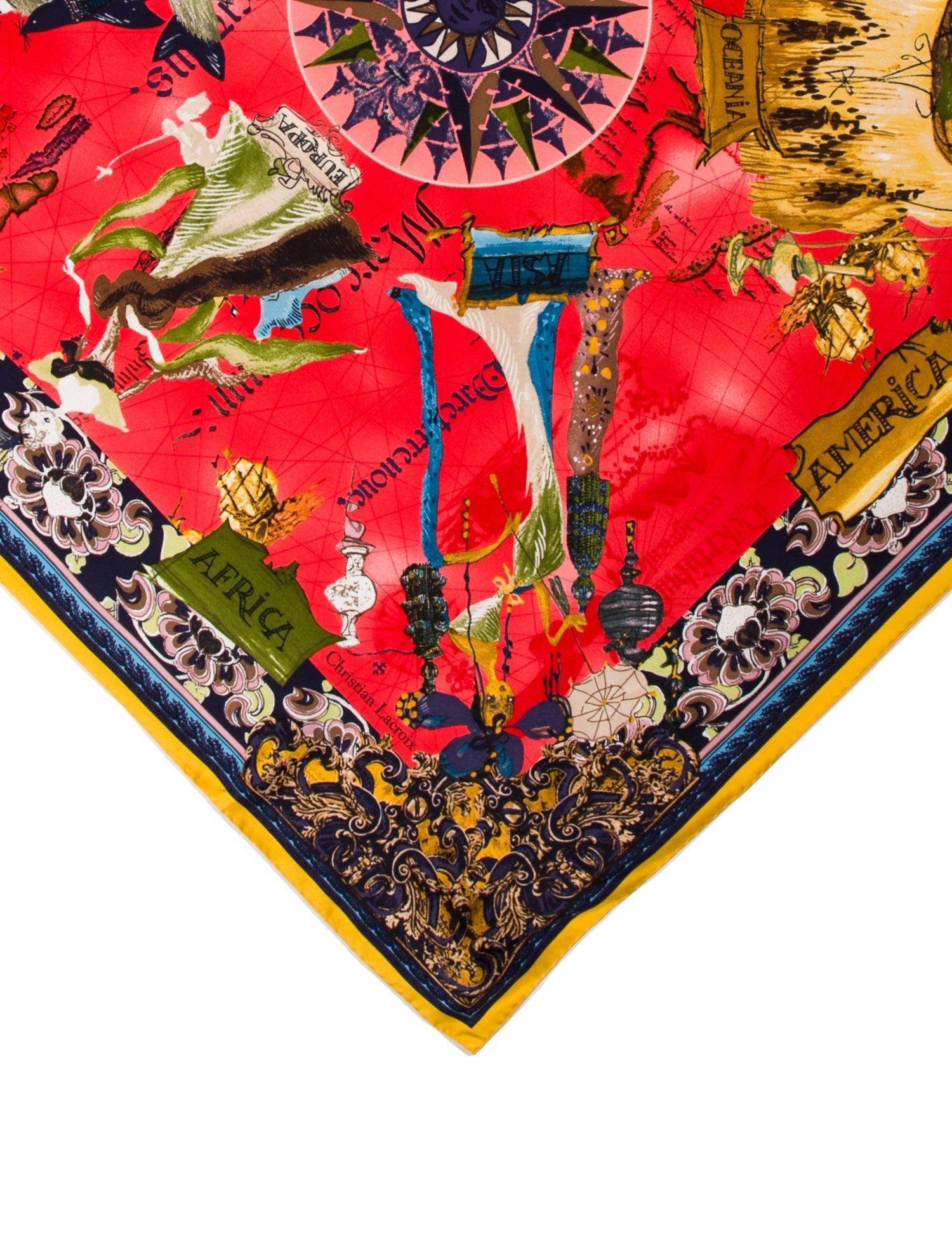 Christian Lacroix Silk Printed Bandana - Neutrals Scarves and Shawls ...