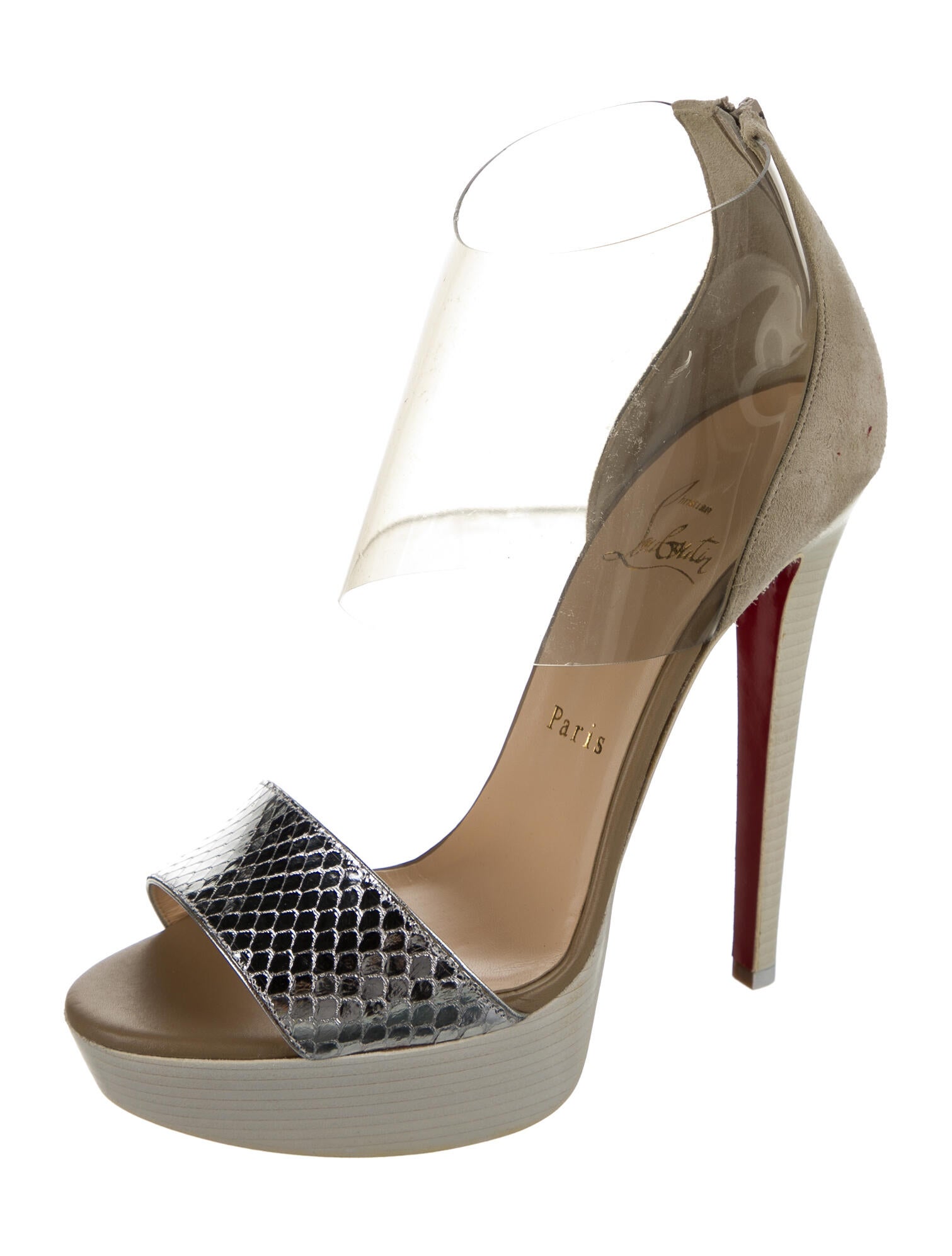 Christian Louboutin Sandals w/ Tags - Neutrals Sandals, Shoes ...