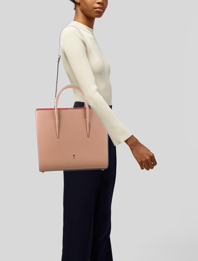 Christian Louboutin Leather Studded Handle Bag - Pink Handle Bags ...