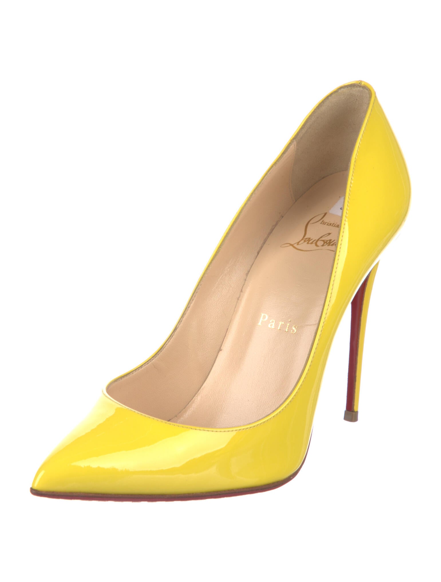 Christian Louboutin Slingback Pumps - Yellow Pumps, Shoes - CHT36699 ...