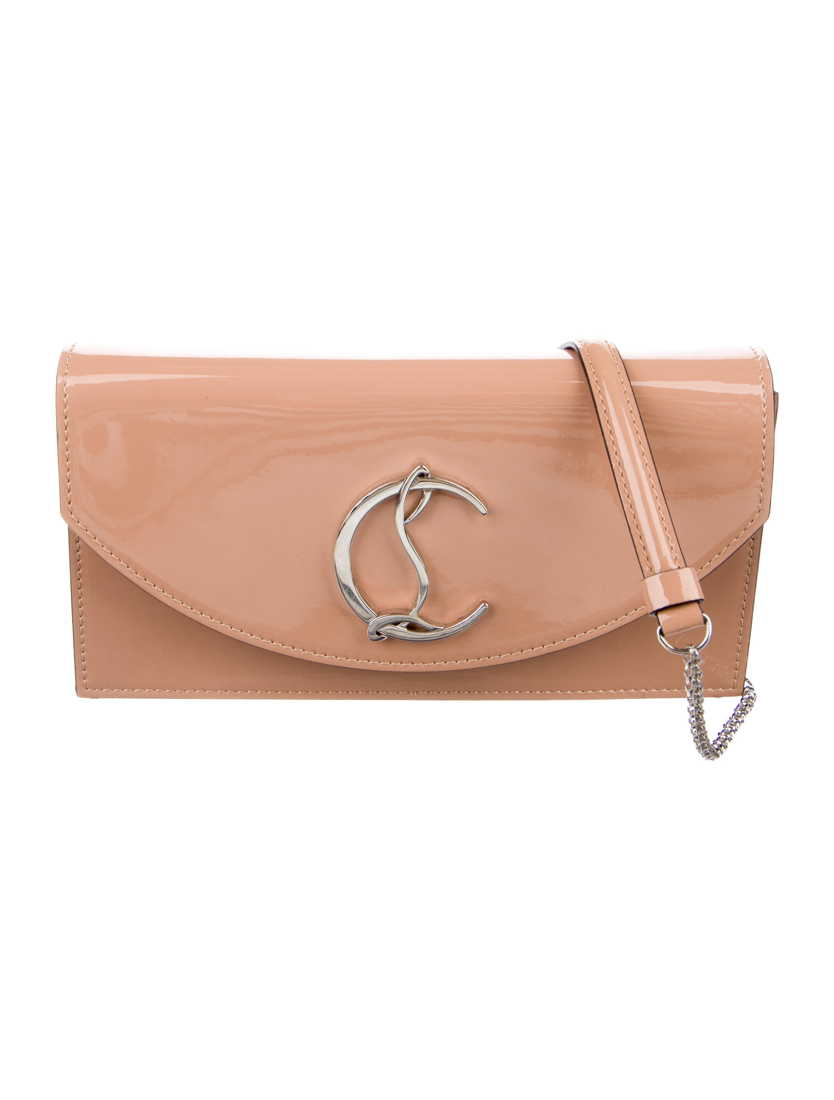 Christian Louboutin Patent Leather Shoulder Bag - Neutrals Shoulder ...