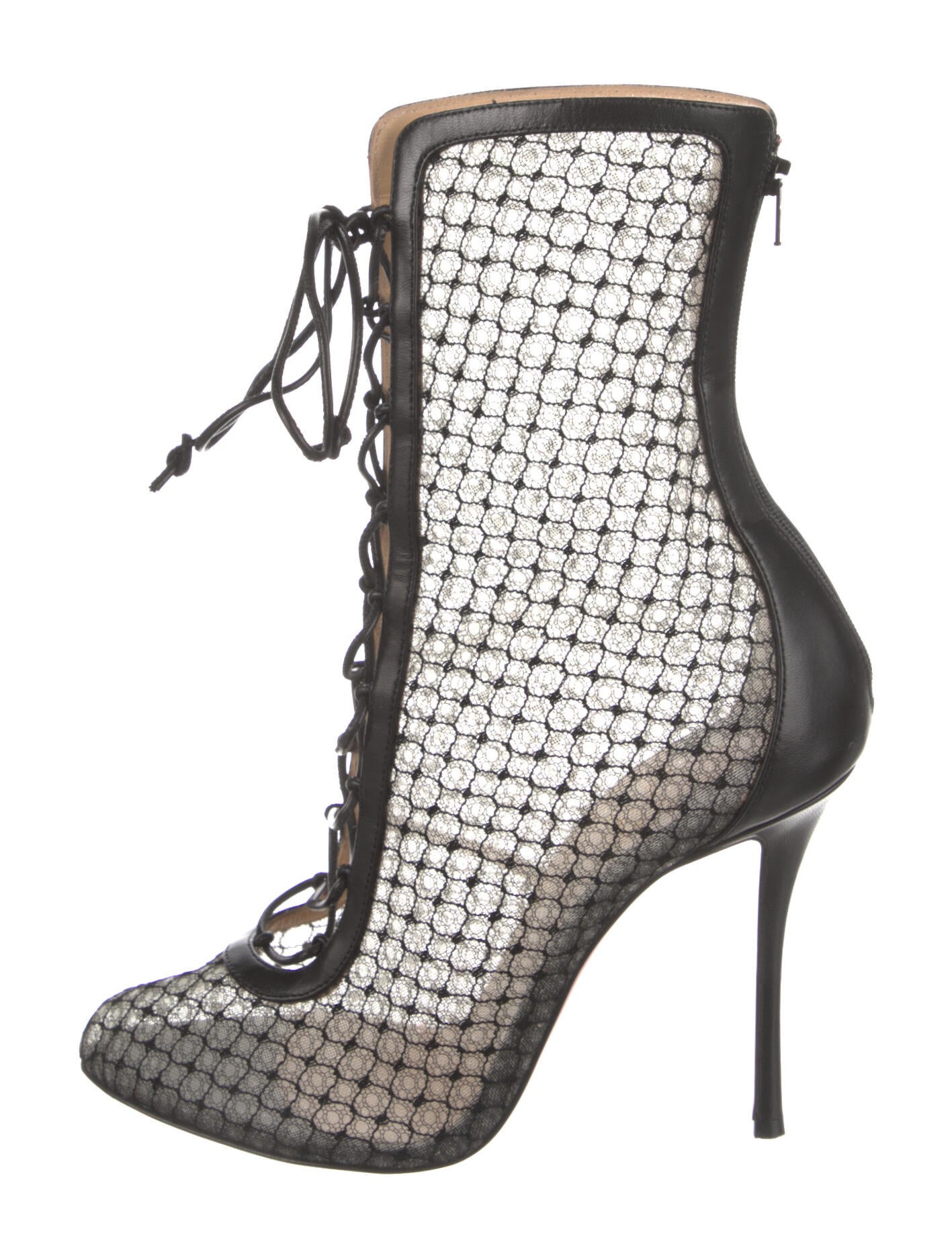 Christian Louboutin Lace-Up Boots - Black Boots, Shoes - CHT282343 ...