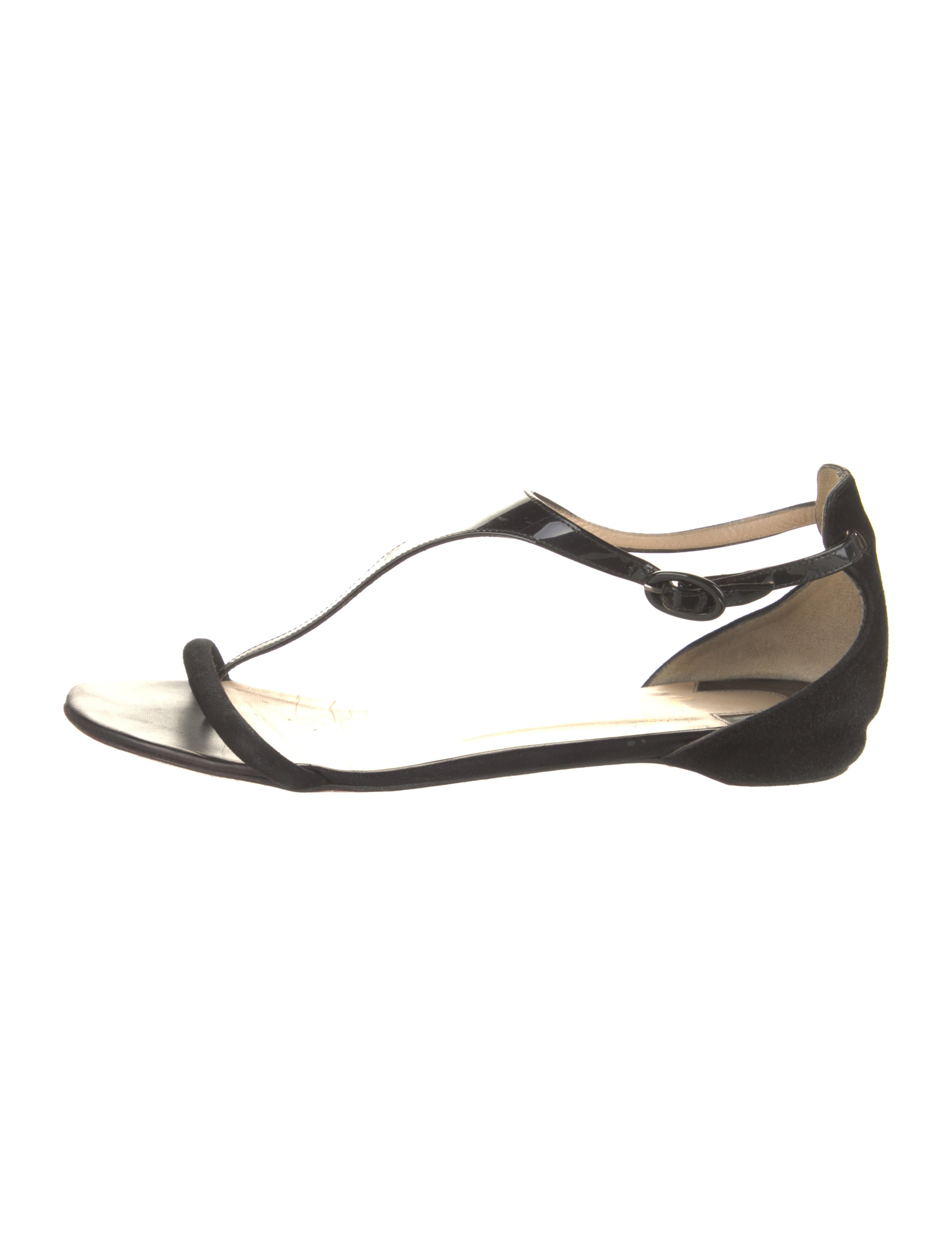 Christian Louboutin Crystal Embellished Satin Sandals - Black Sandals ...