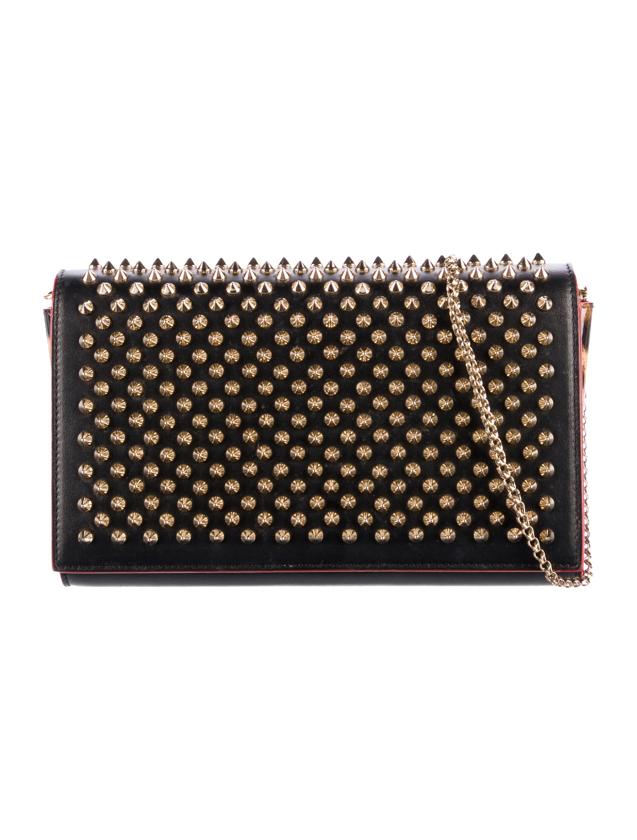 Christian Louboutin Studded Leather Crossbody Bag - Black Crossbody ...