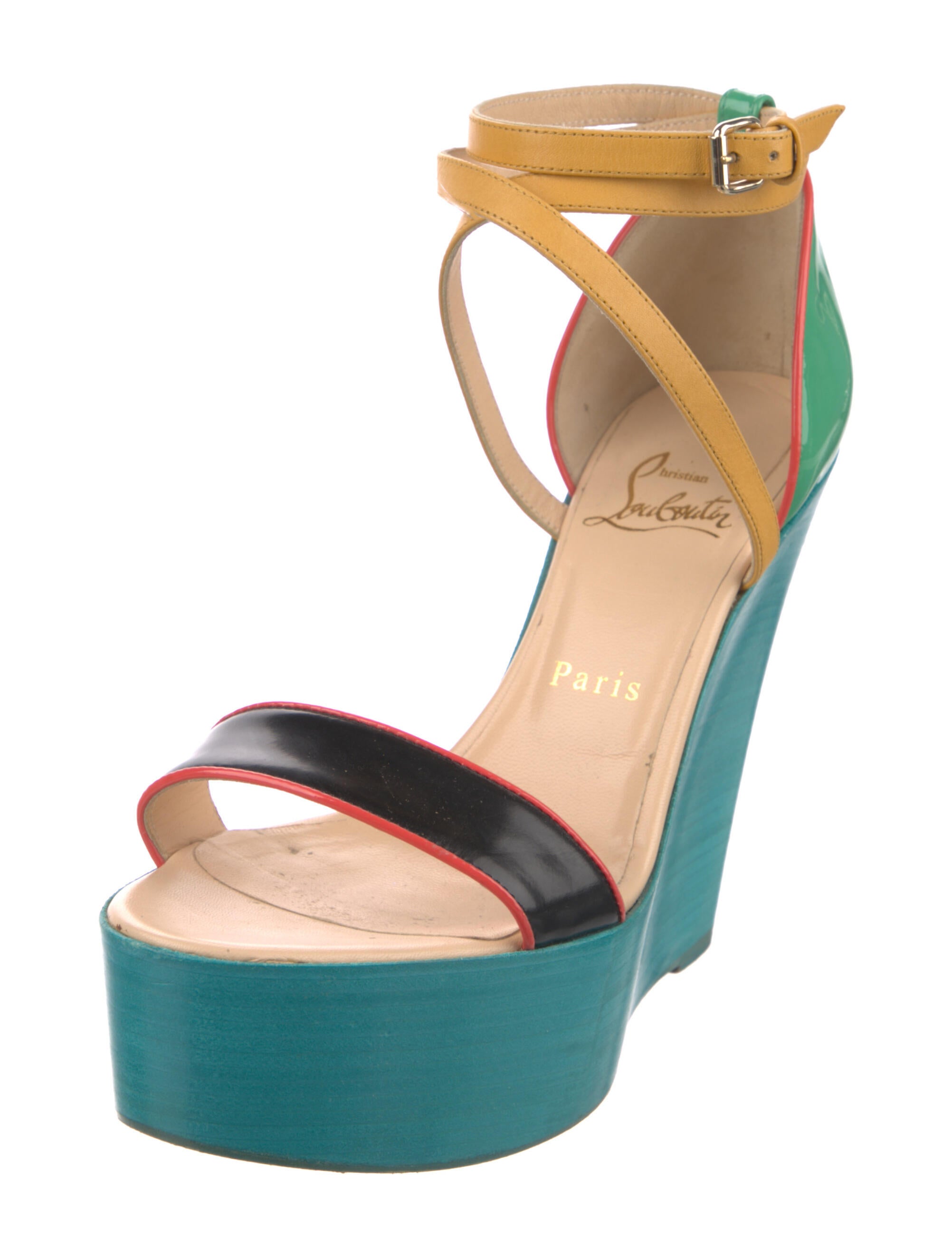 Christian Louboutin 2016 Ha Why Luna 120 Sandals - Green Sandals, Shoes ...
