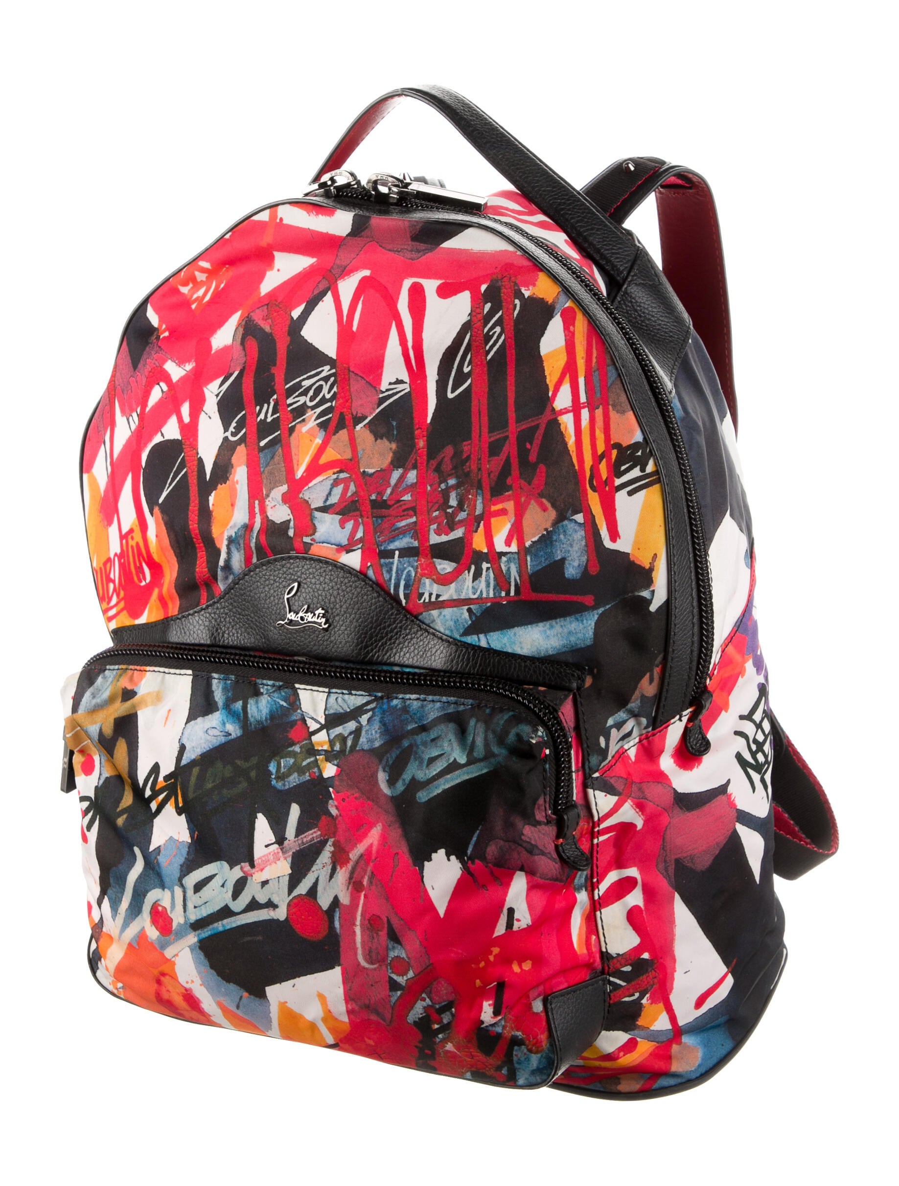 Christian Louboutin Backloubi Graffiti Backpack - Red Backpacks ...