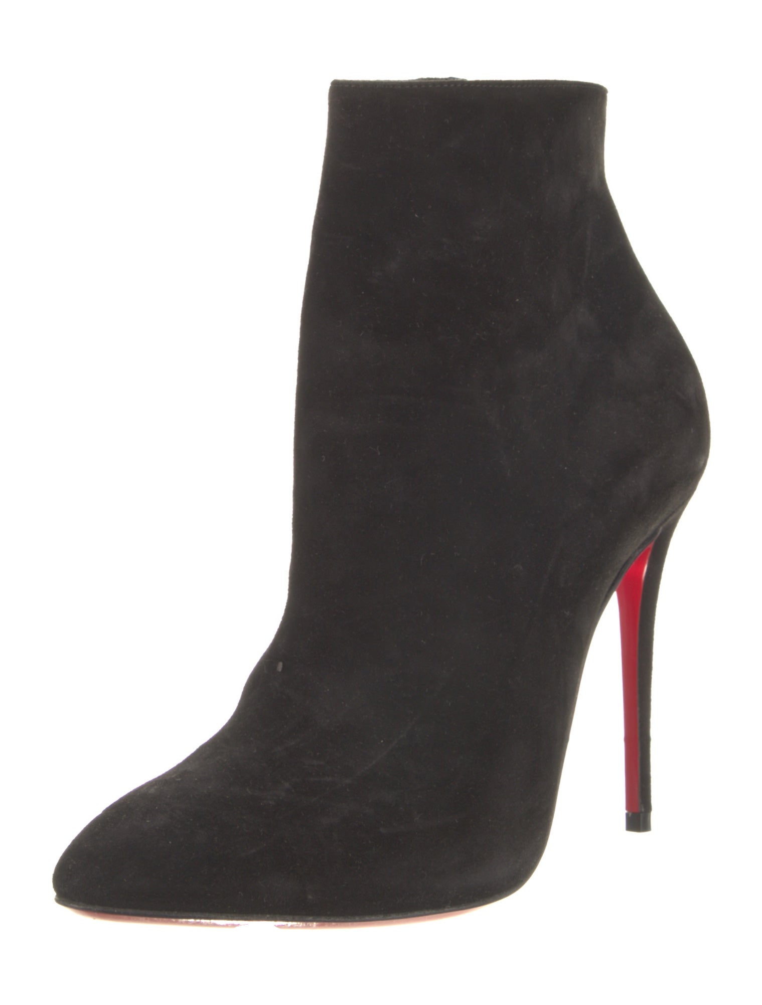 Christian Louboutin Paola Lace Booties - Black Boots, Shoes - CHT53941 ...