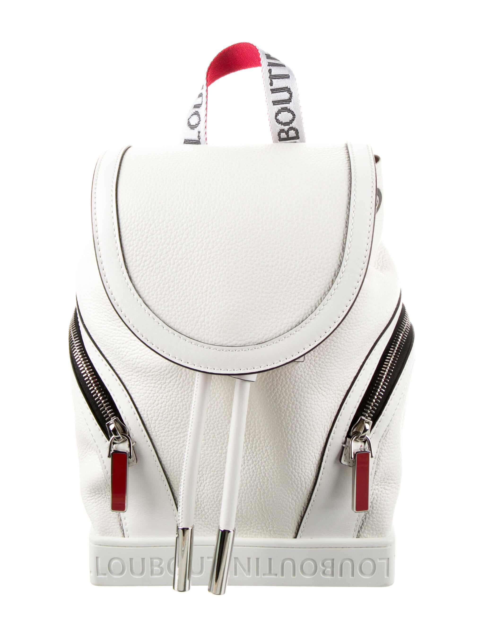 Christian Louboutin Leather Explorafunk Backpack - White Backpacks ...