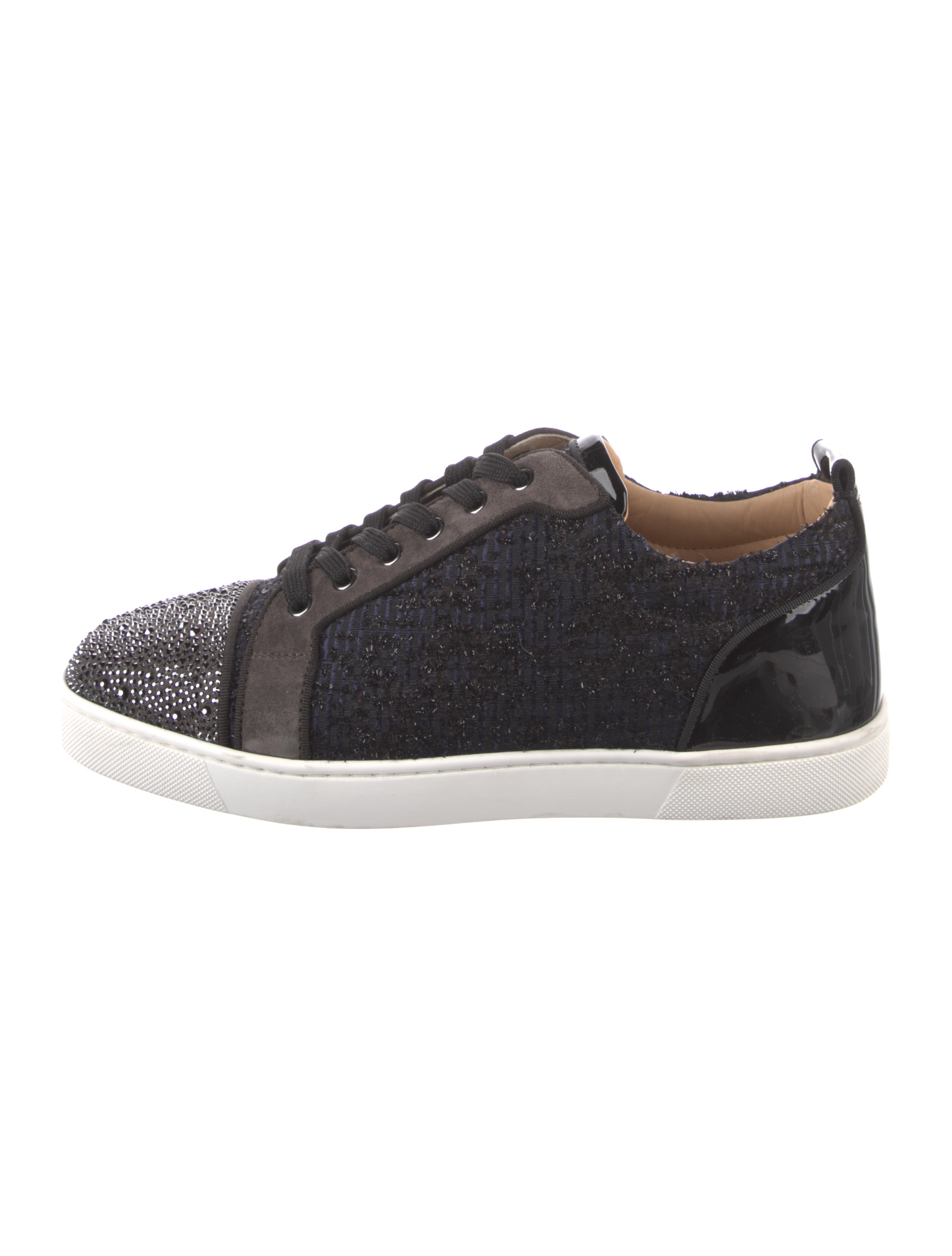 Christian Louboutin Leather Sneakers - Black Sneakers, Shoes ...