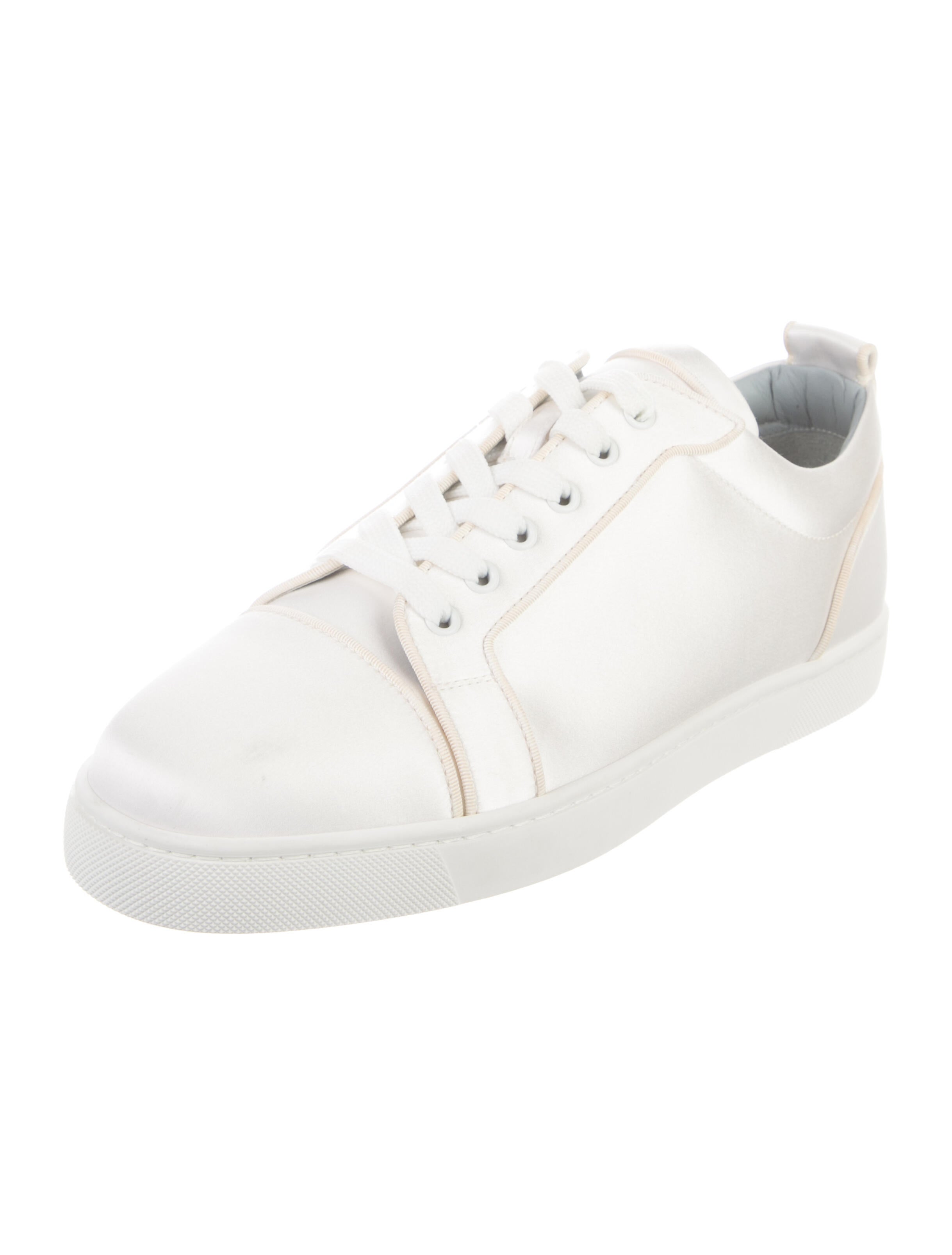 Christian Louboutin Satin Sneakers - White Sneakers, Shoes - CHT309015 ...