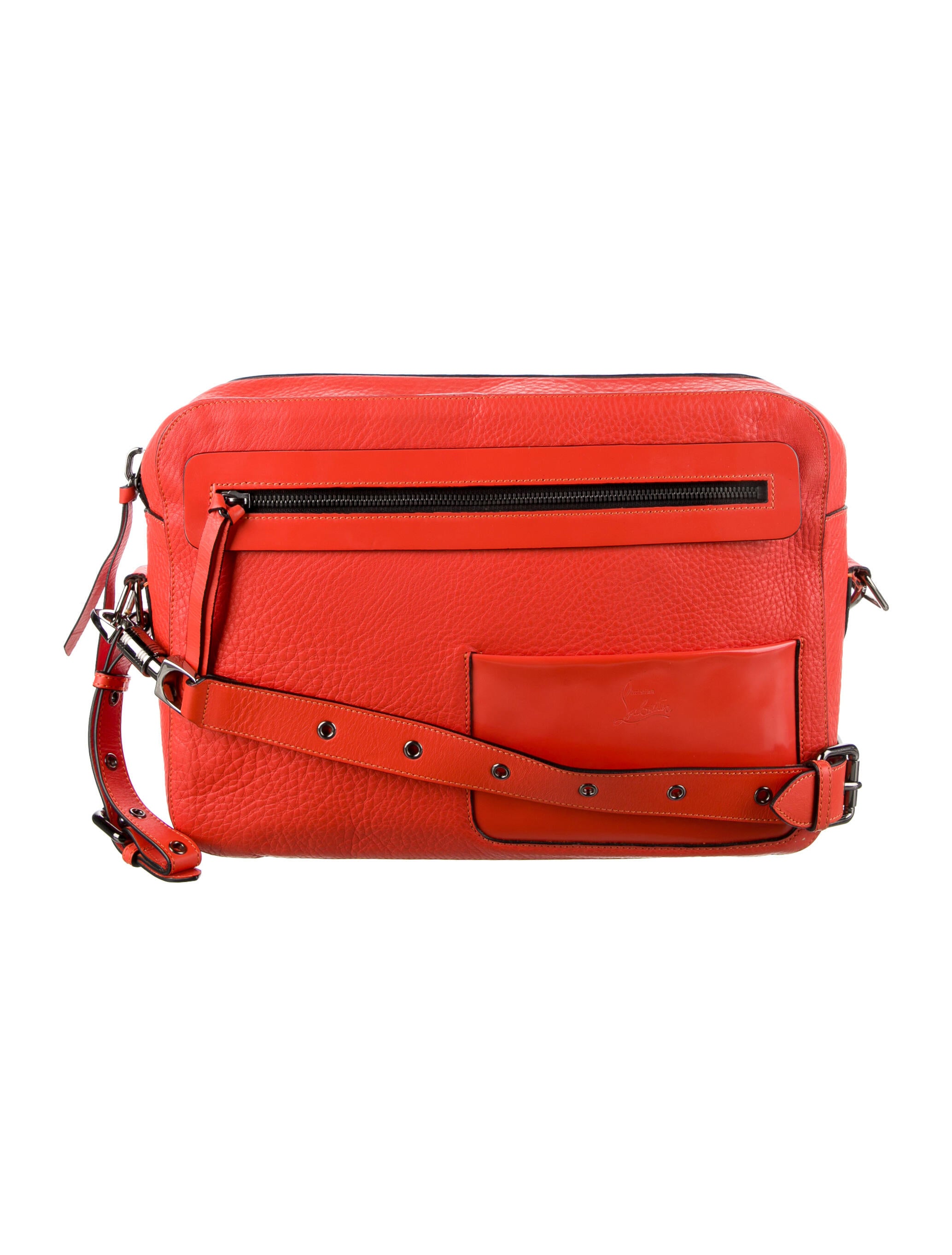 Christian Louboutin Aliosha Leather Crossbody Bag - Orange Crossbody ...