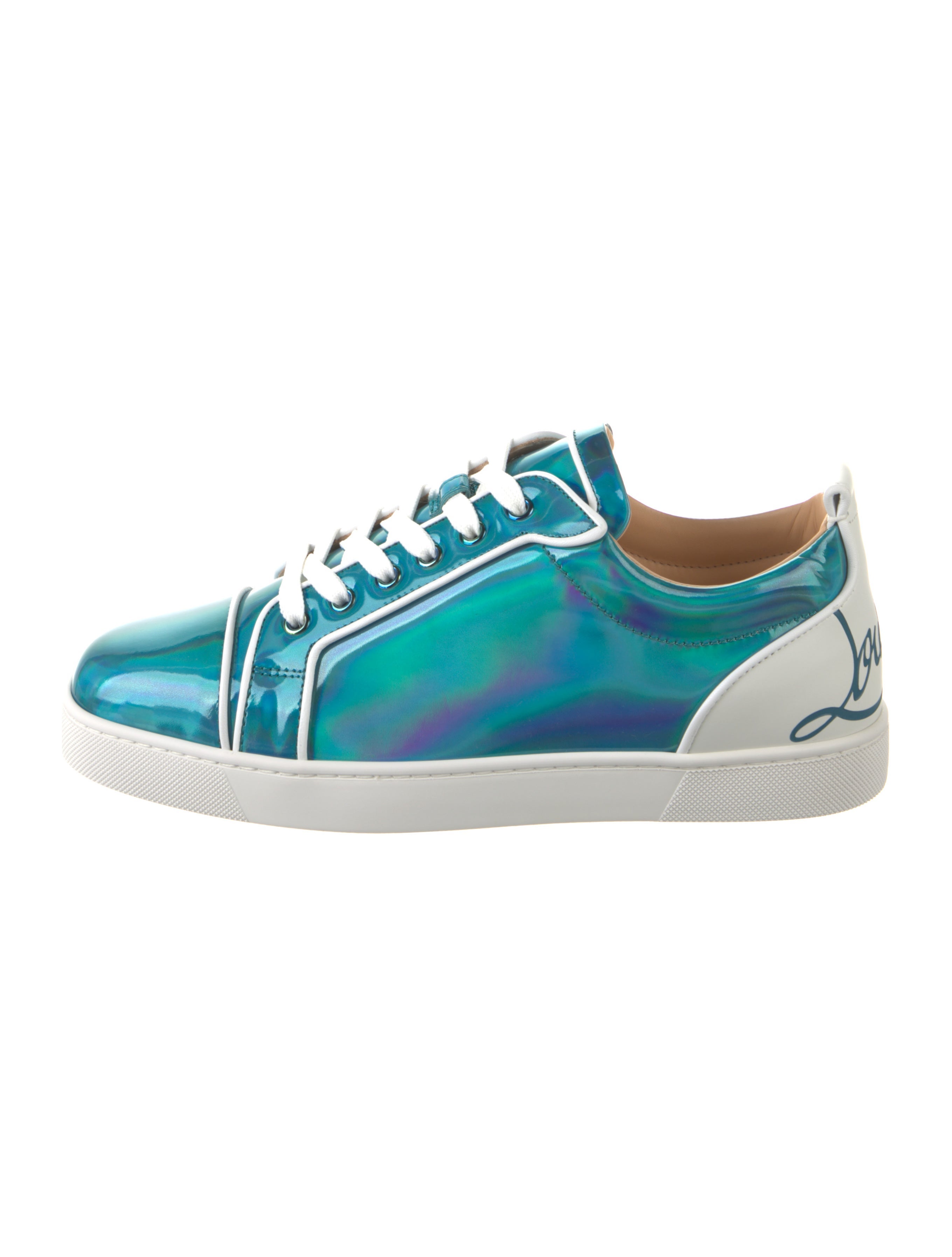 Christian Louboutin Fun Louis Junior Flat Sneakers - Blue Sneakers ...
