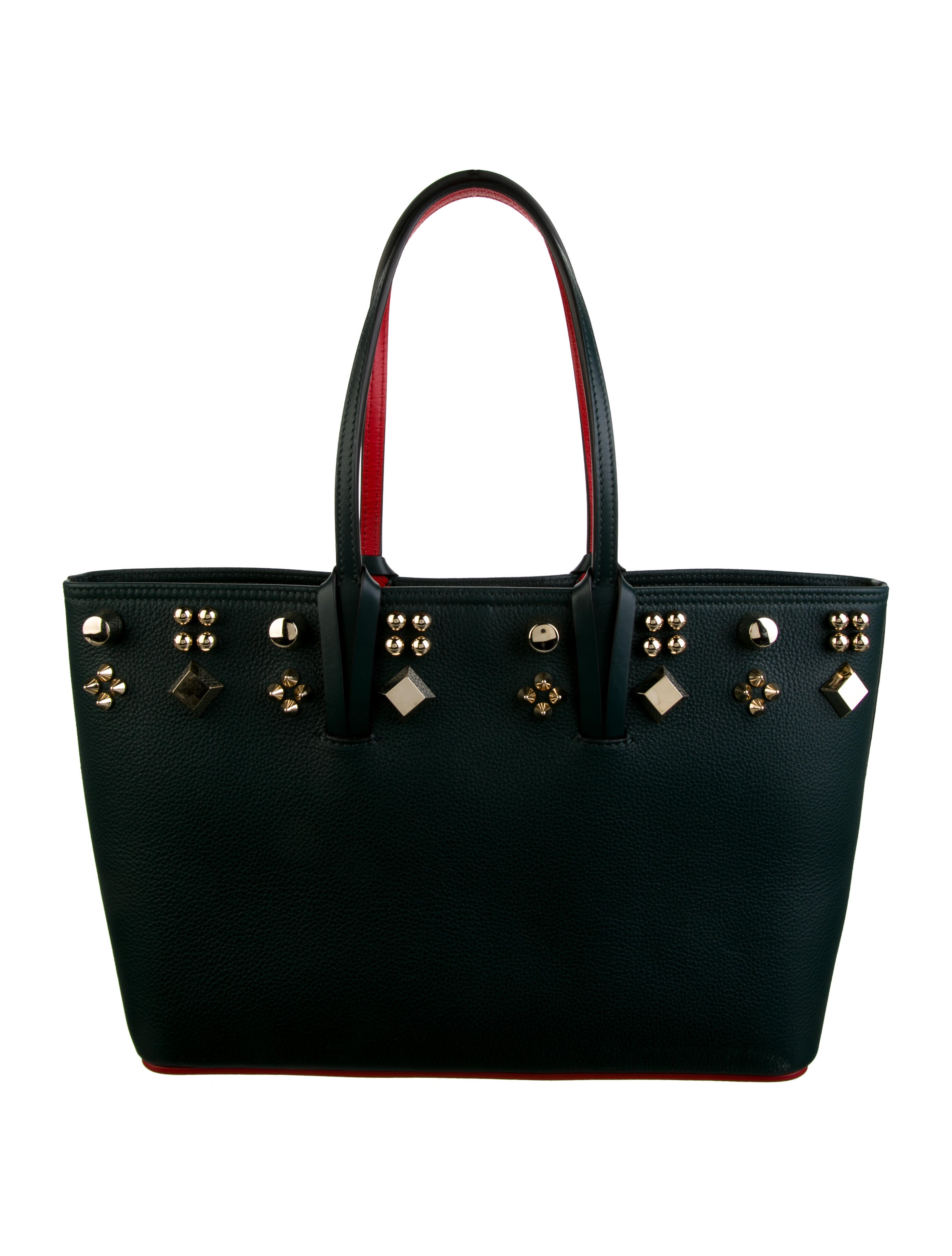 Christian Louboutin Stud Embellished Leather Tote Bag - Black Totes ...