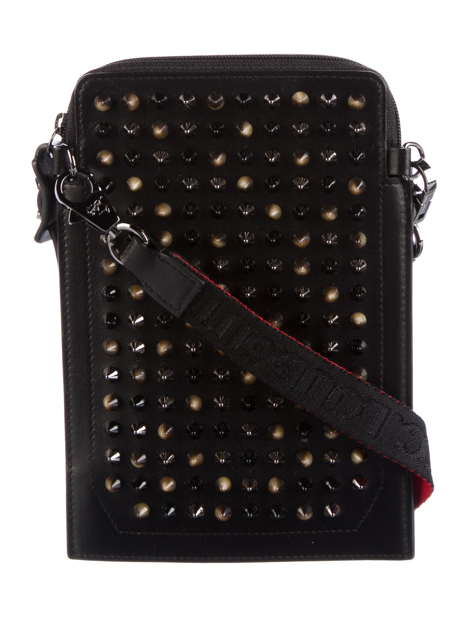 Christian Louboutin Leather Crossbody Bag - Black Crossbody Bags ...