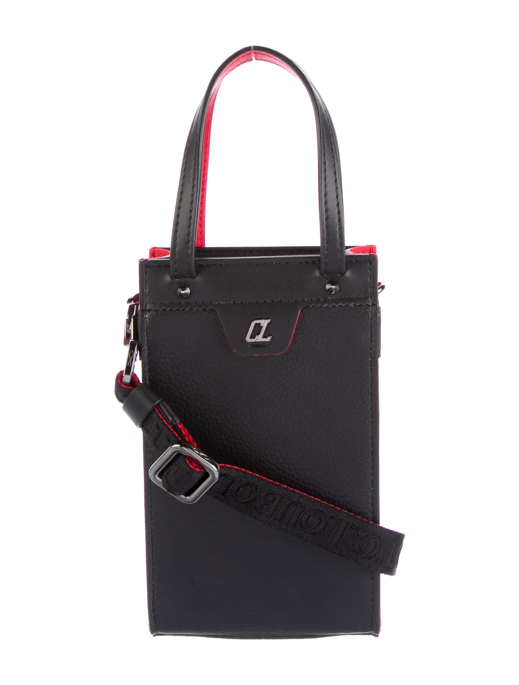 Christian Louboutin Leather Crossbody Bag - Black Crossbody Bags ...