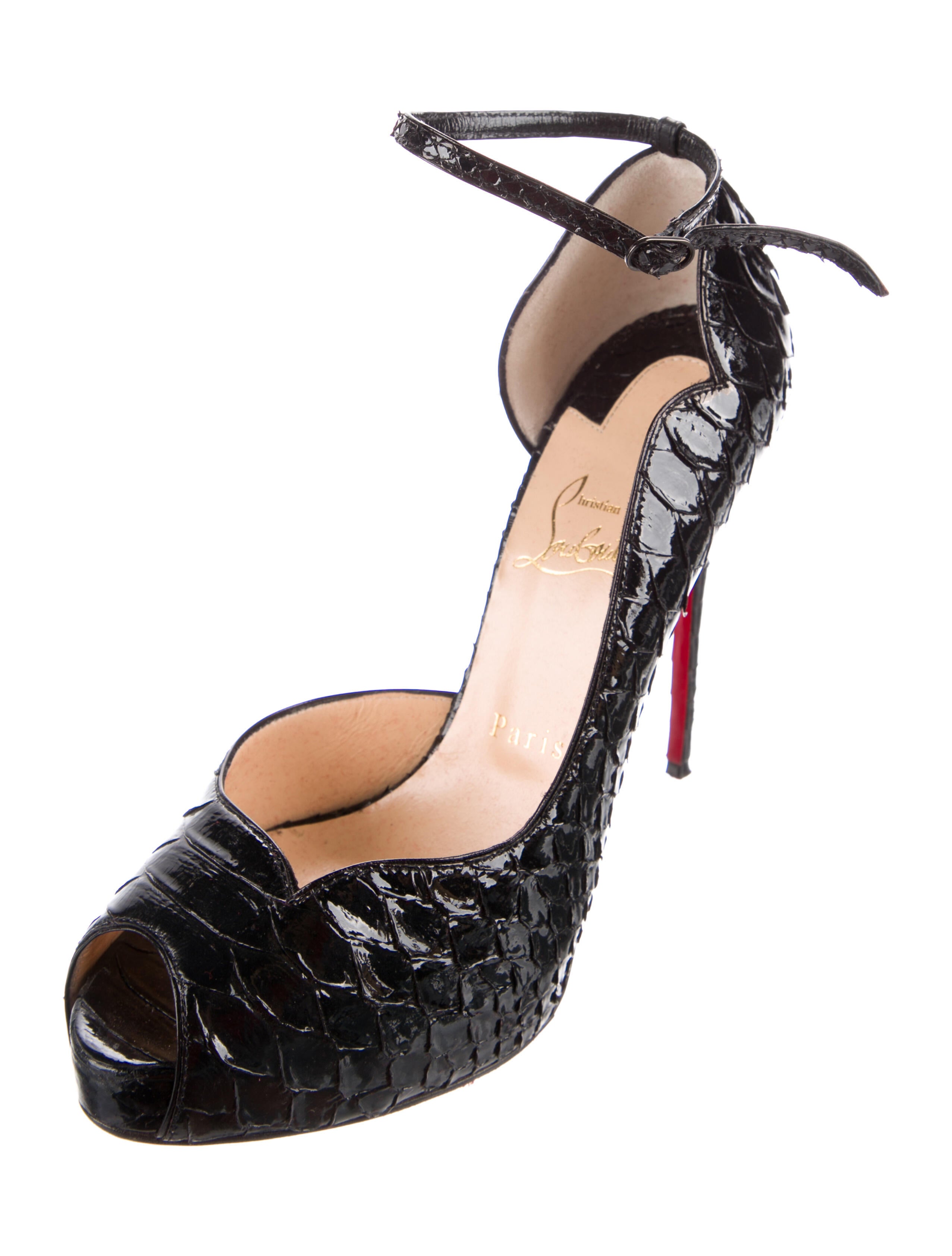 Louis Vuitton Python Eyeline Pumps - Blue Pumps, Shoes - LOU114389 ...