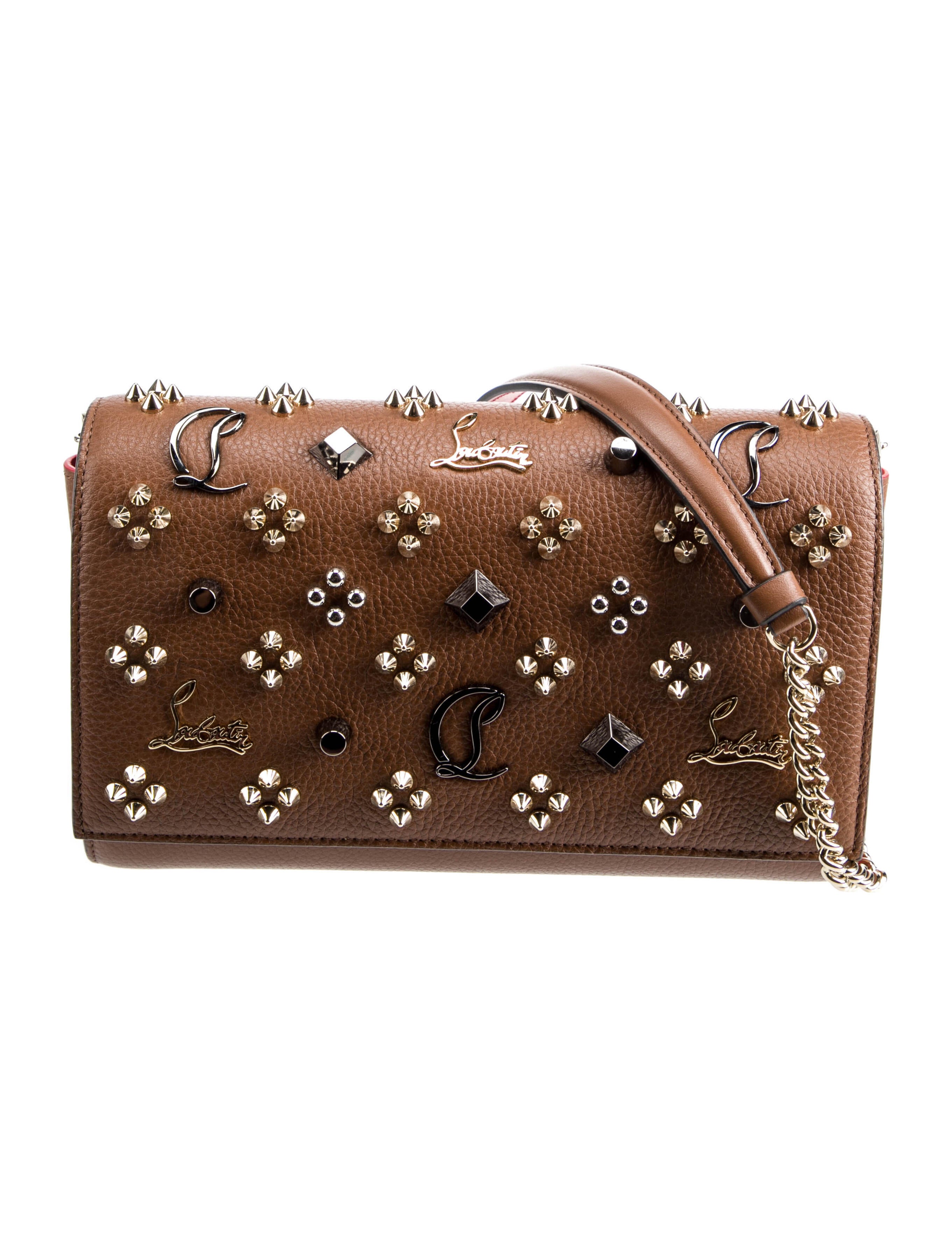 Christian Louboutin Leather Crossbody Bag - Brown Crossbody Bags ...