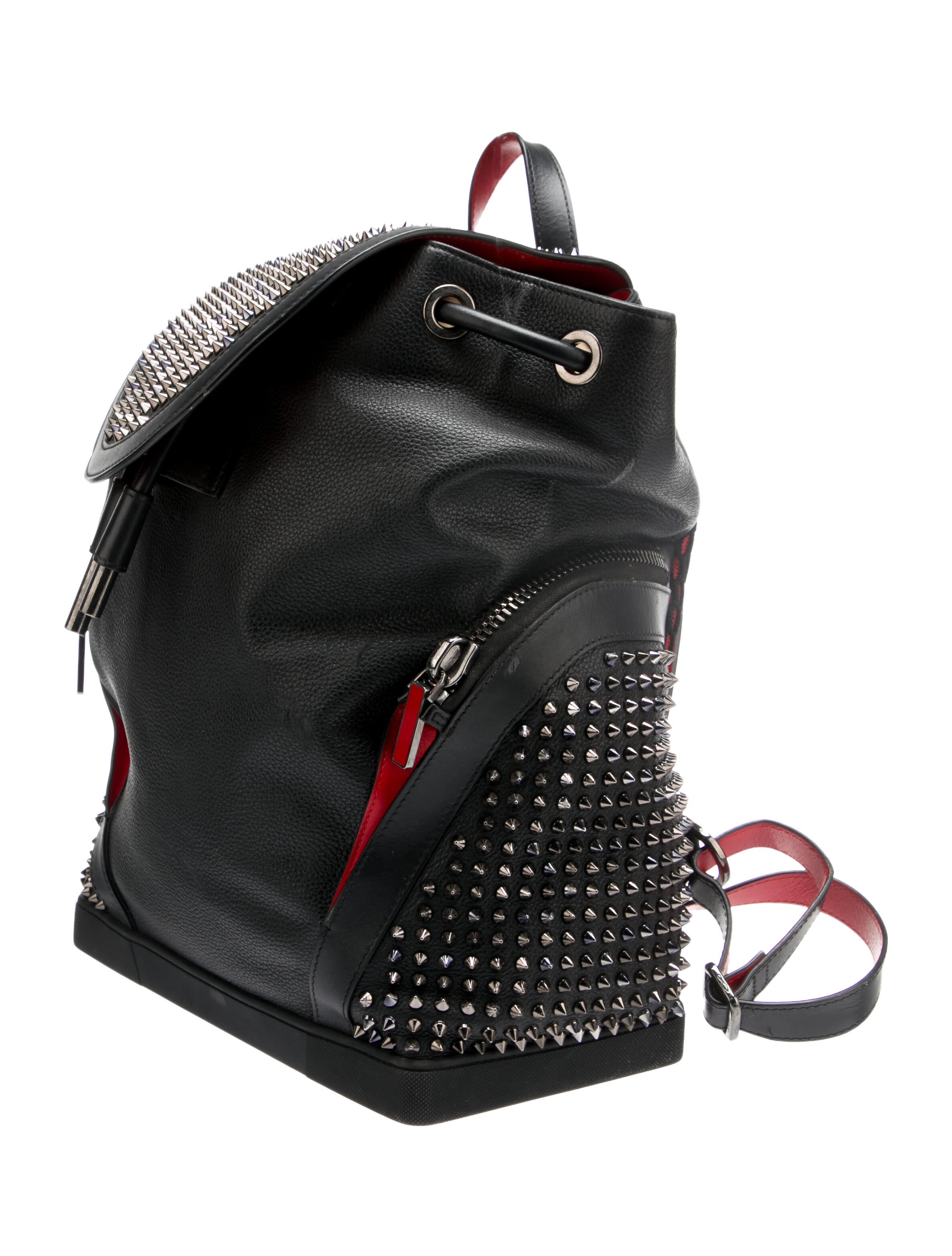 Christian Louboutin Explorafunk Leather Backpack - Black Backpacks ...