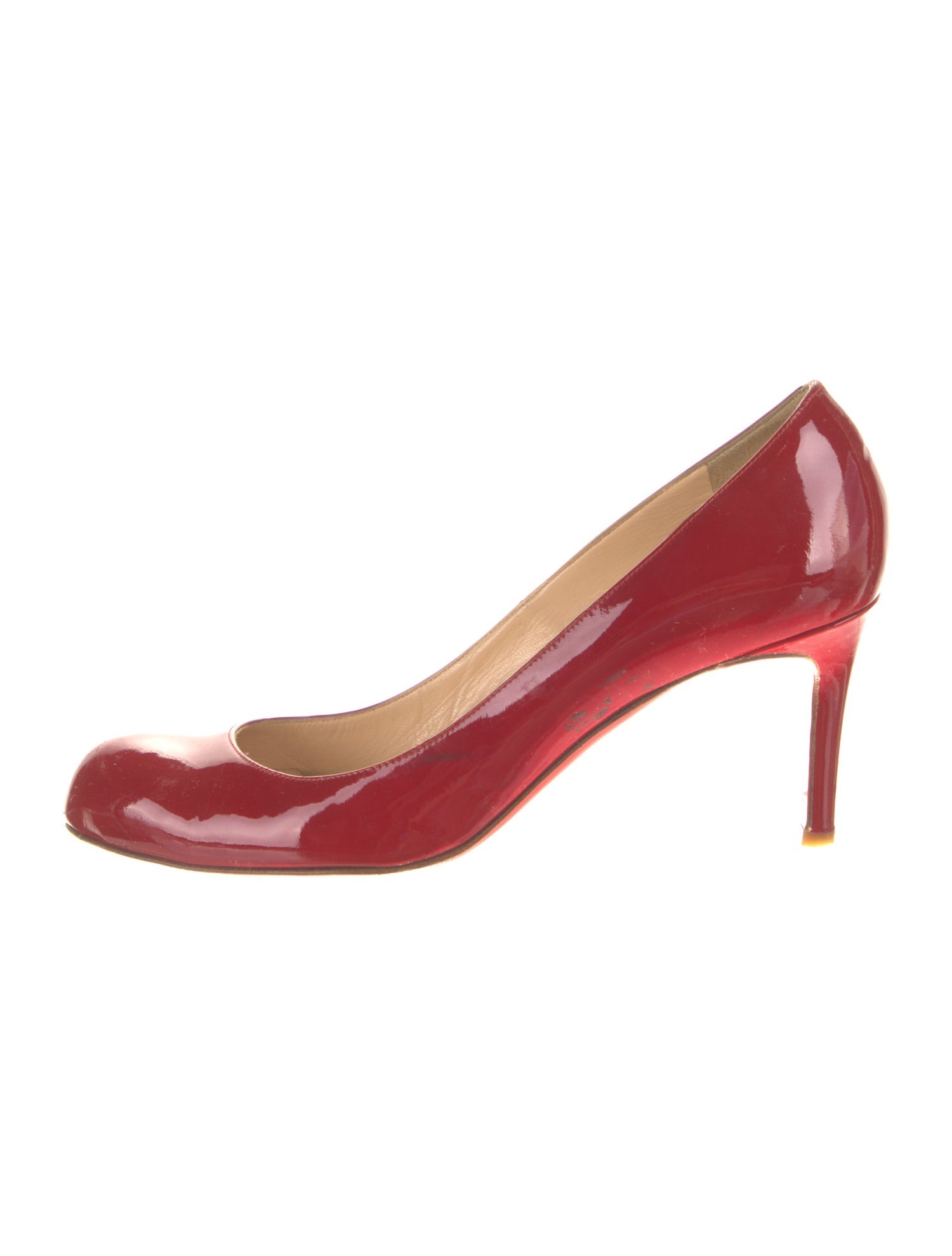 Christian Louboutin Patent Leather Pumps - Red Pumps, Shoes - CHT349825 ...