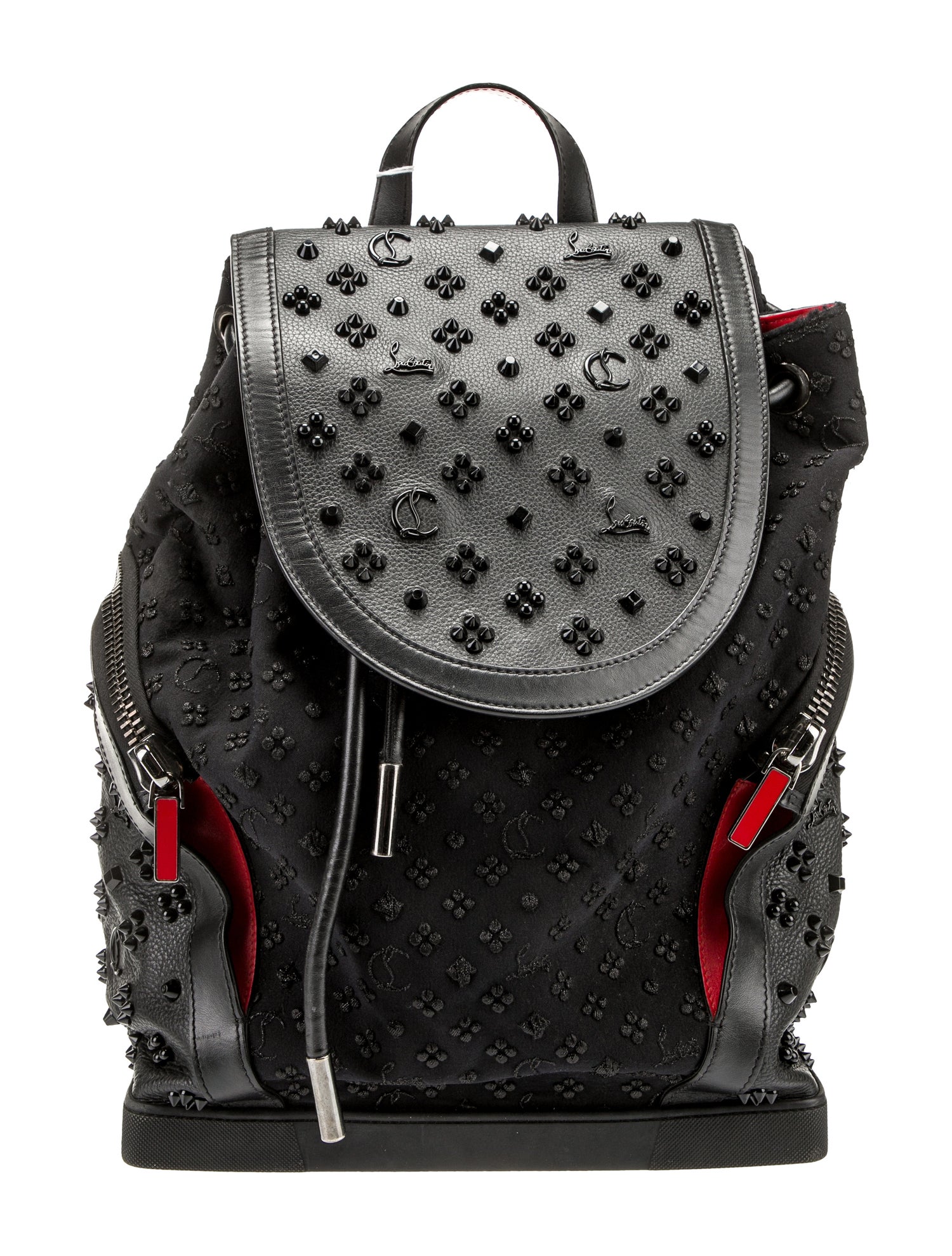 Christian Louboutin Leather Backpack - Black Backpacks, Handbags ...