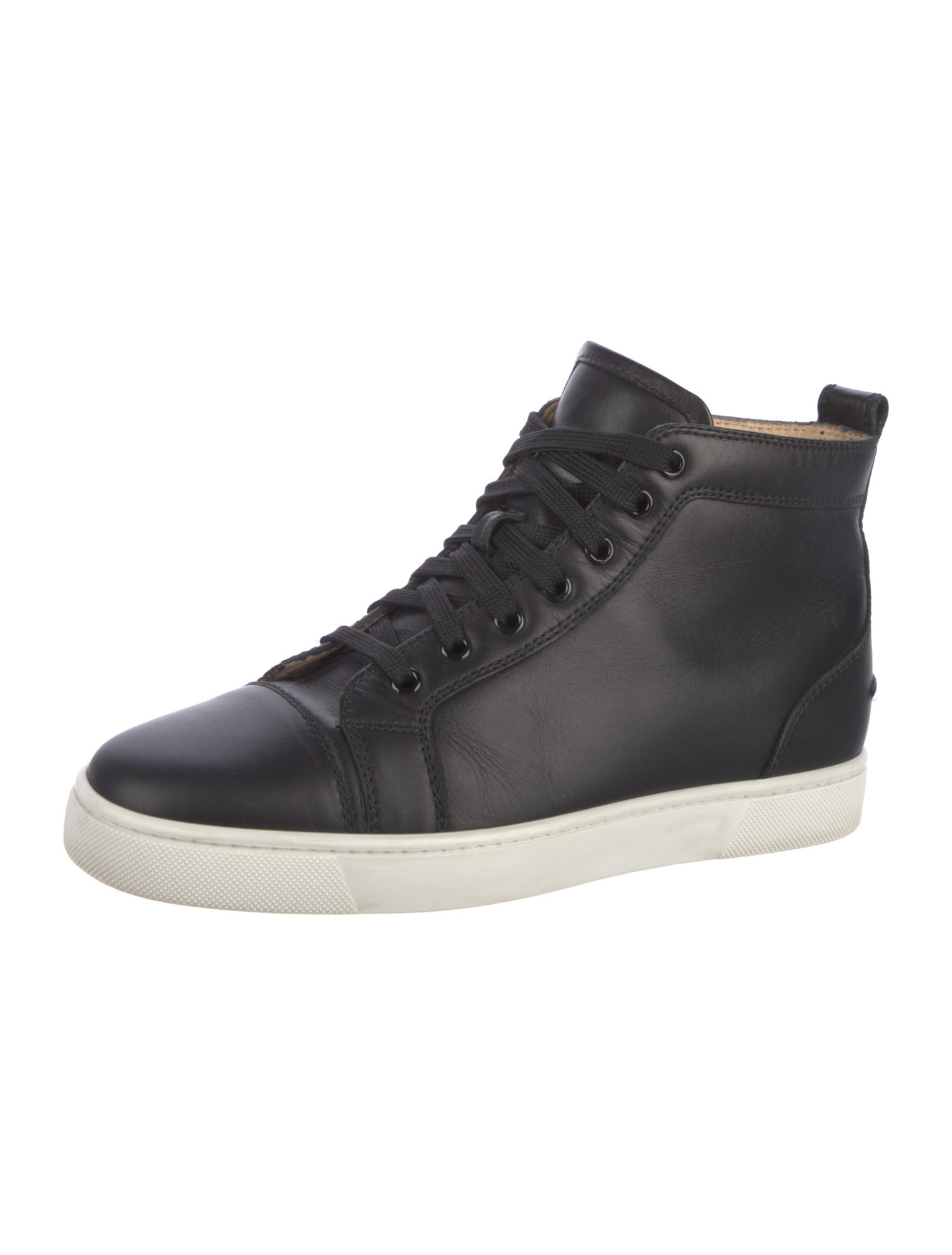 Christian Louboutin Leather Sneakers - Black Sneakers, Shoes ...