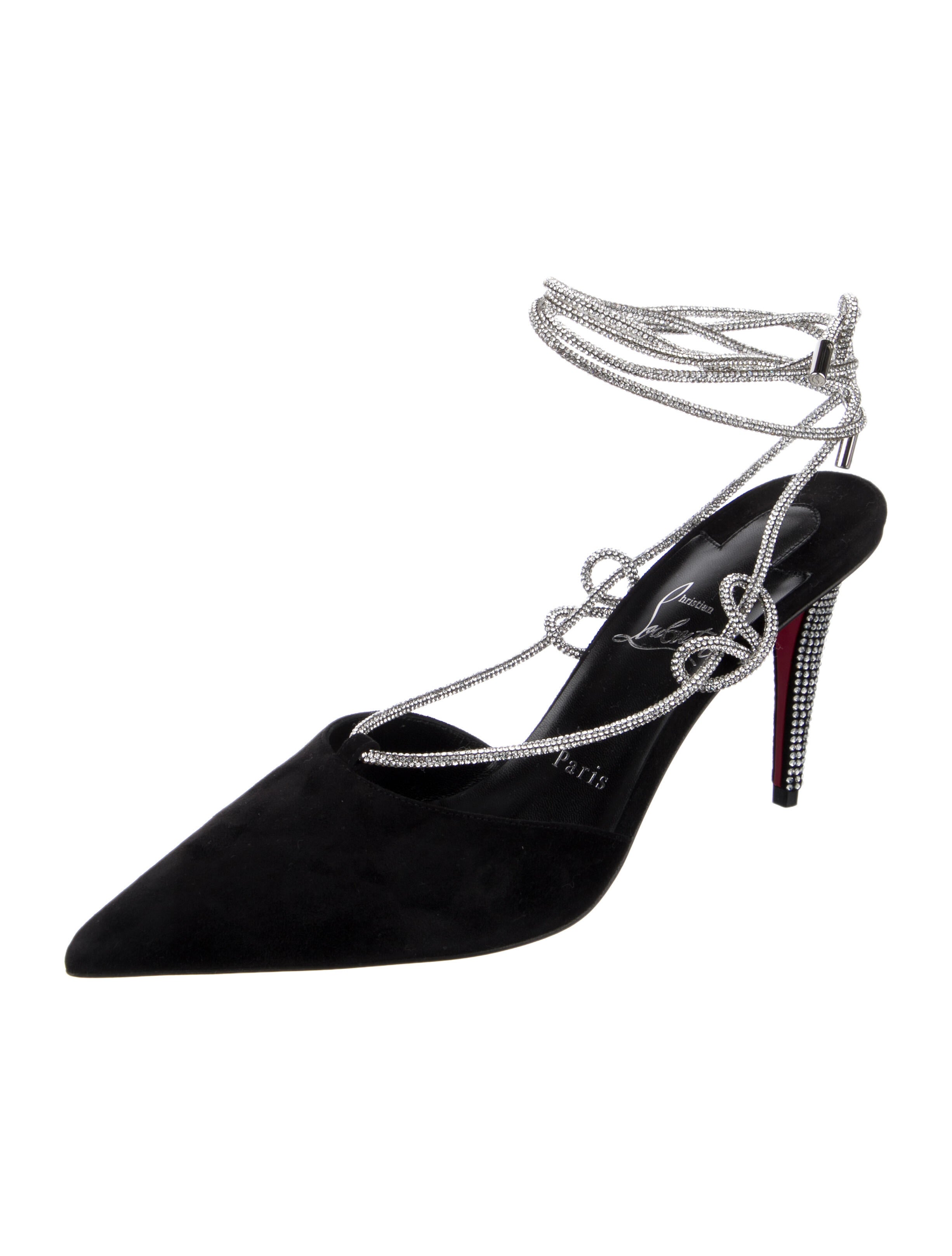 Christian Louboutin Suede Colorblock Pattern Slingback Pumps w/ Tags ...
