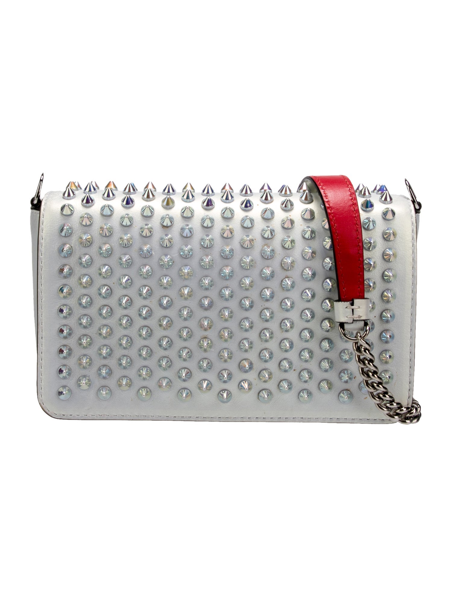 Christian Louboutin Spiked Paloma Crossbody Bag - Pink Crossbody Bags ...