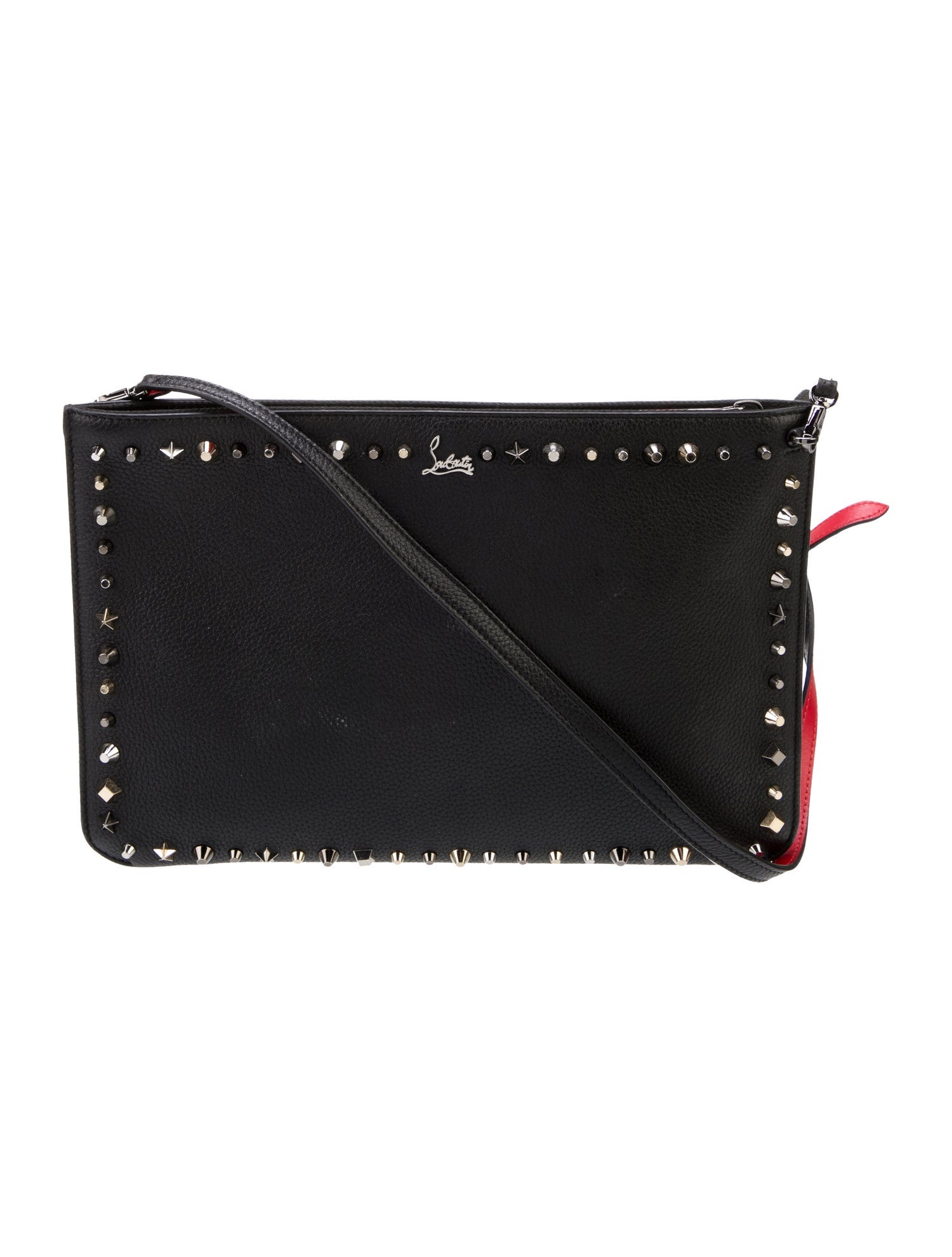 Christian Louboutin Leather Crossbody Bag - Black Crossbody Bags ...