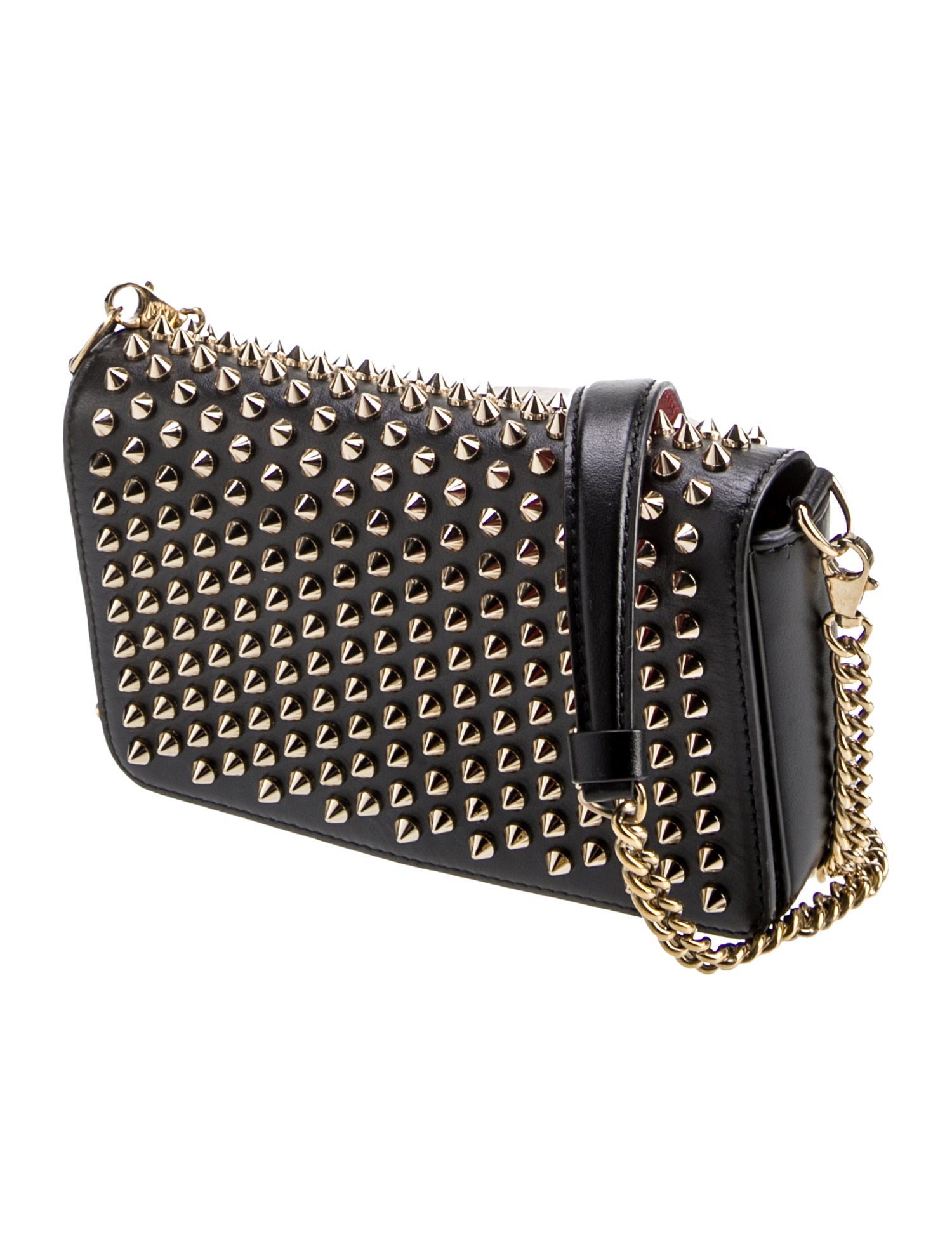Christian Louboutin Spiked Paloma Crossbody Bag - Pink Crossbody Bags ...