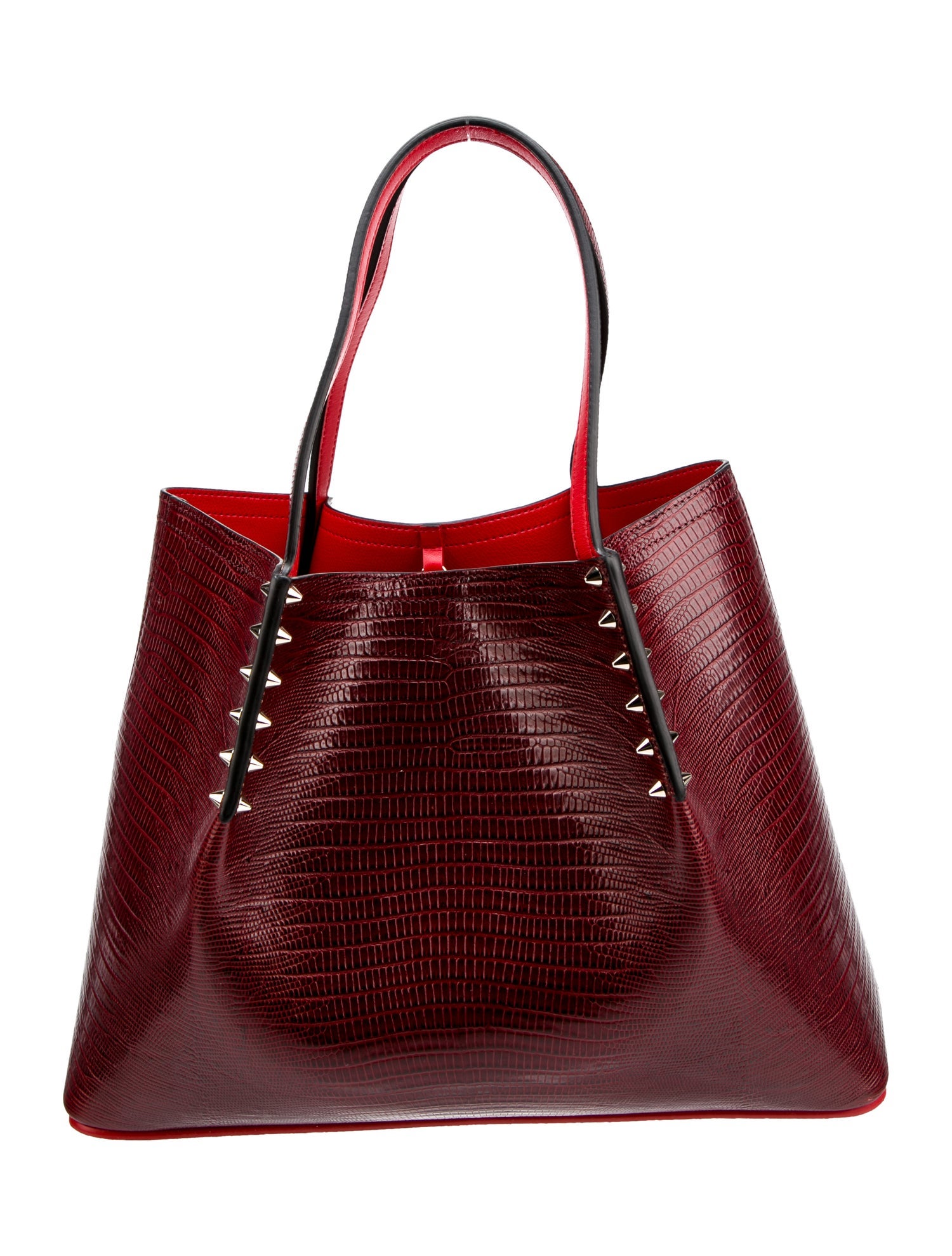 Christian Louboutin Leather Cabarock Bag - Red Bucket Bags, Handbags ...