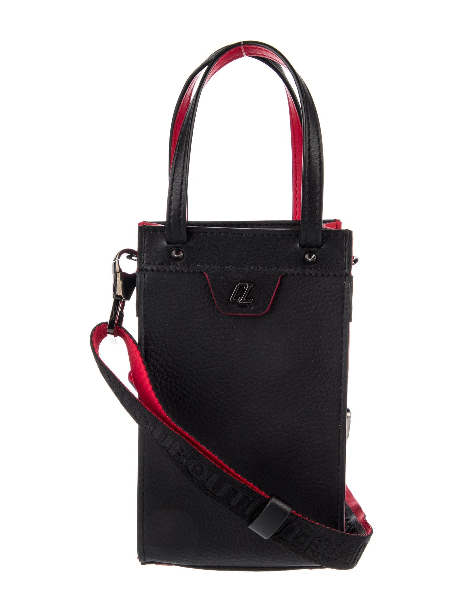 Christian Louboutin Leather Ruistote Crossbody Bag - Black Crossbody ...