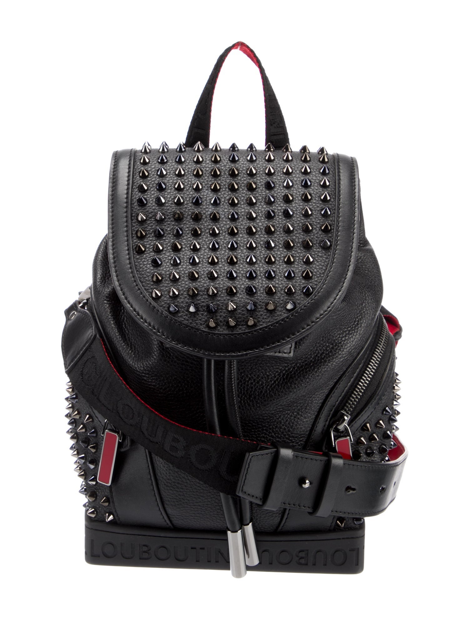 Christian Louboutin Leather Explorafunk Backpack - Black Backpacks ...