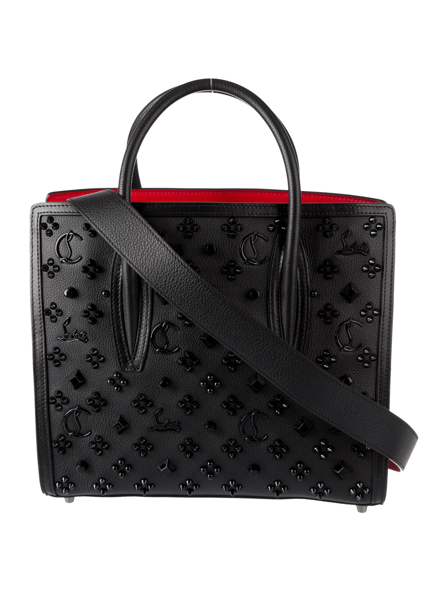 Christian Louboutin Studded Leather Paloma Tote Bag - Black Totes ...