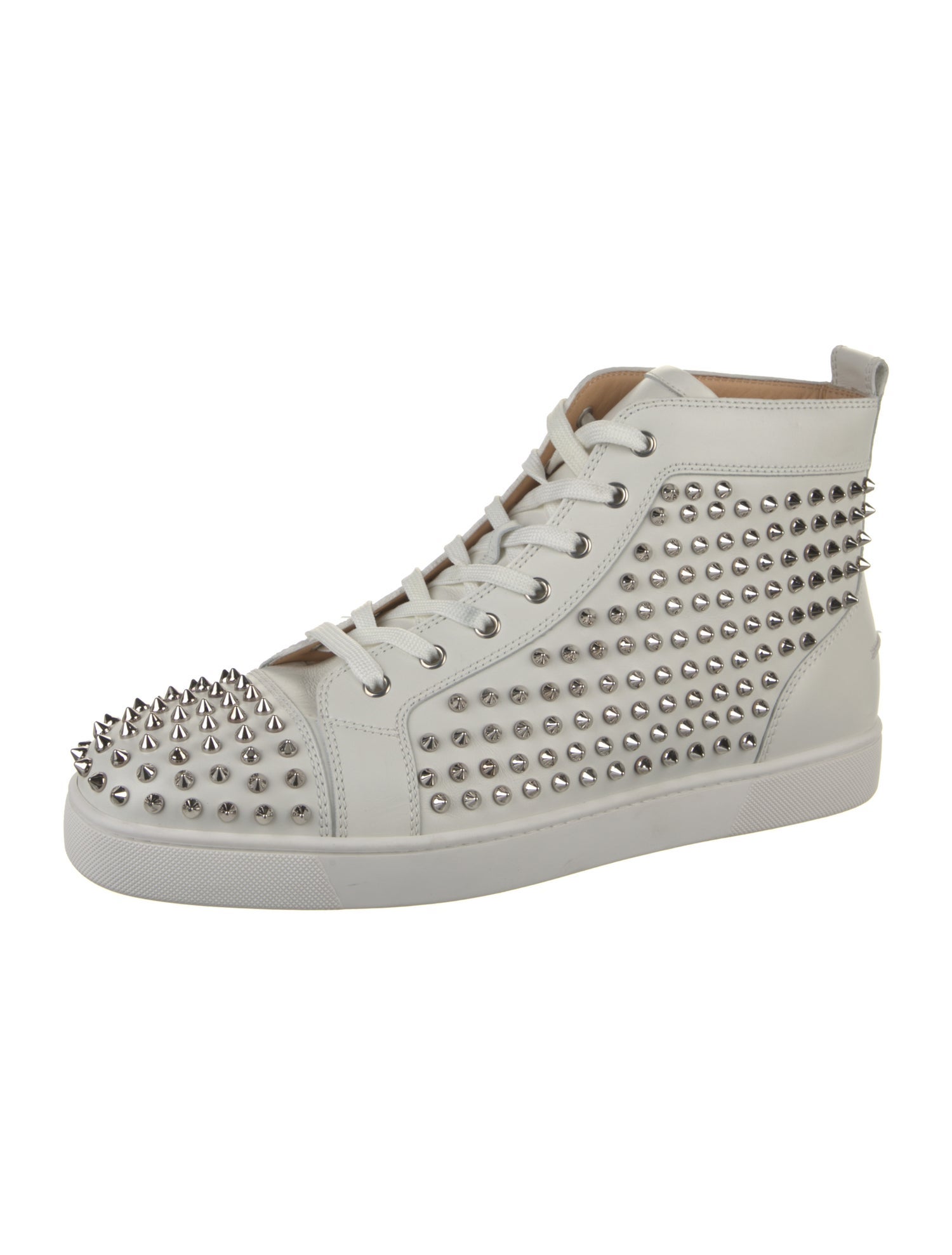 Christian Louboutin Spike Accents PVC Sneakers - Grey Sneakers, Shoes ...