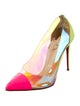 Christian Louboutin PVC Colorblock Pattern Pumps - Clear Pumps, Shoes ...