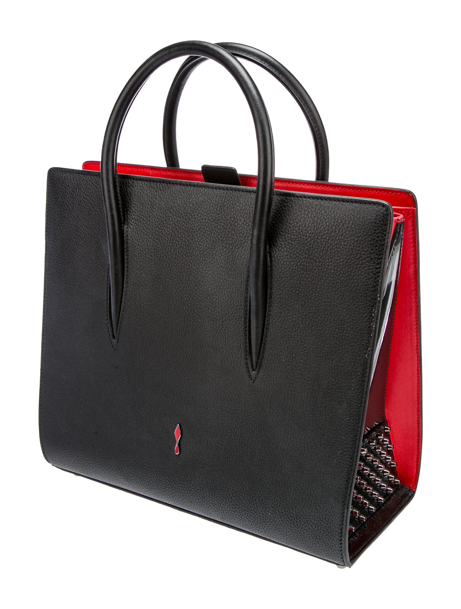 Christian Louboutin Studded Leather Paloma Tote - Black Totes, Handbags ...