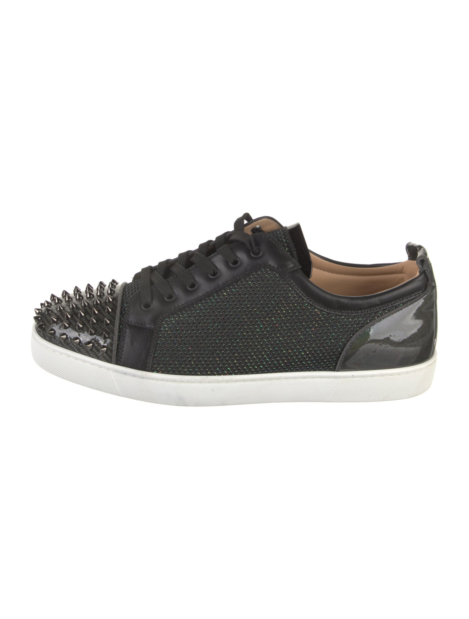 Christian Louboutin Spike Accents Sneakers - Black Sneakers, Shoes ...