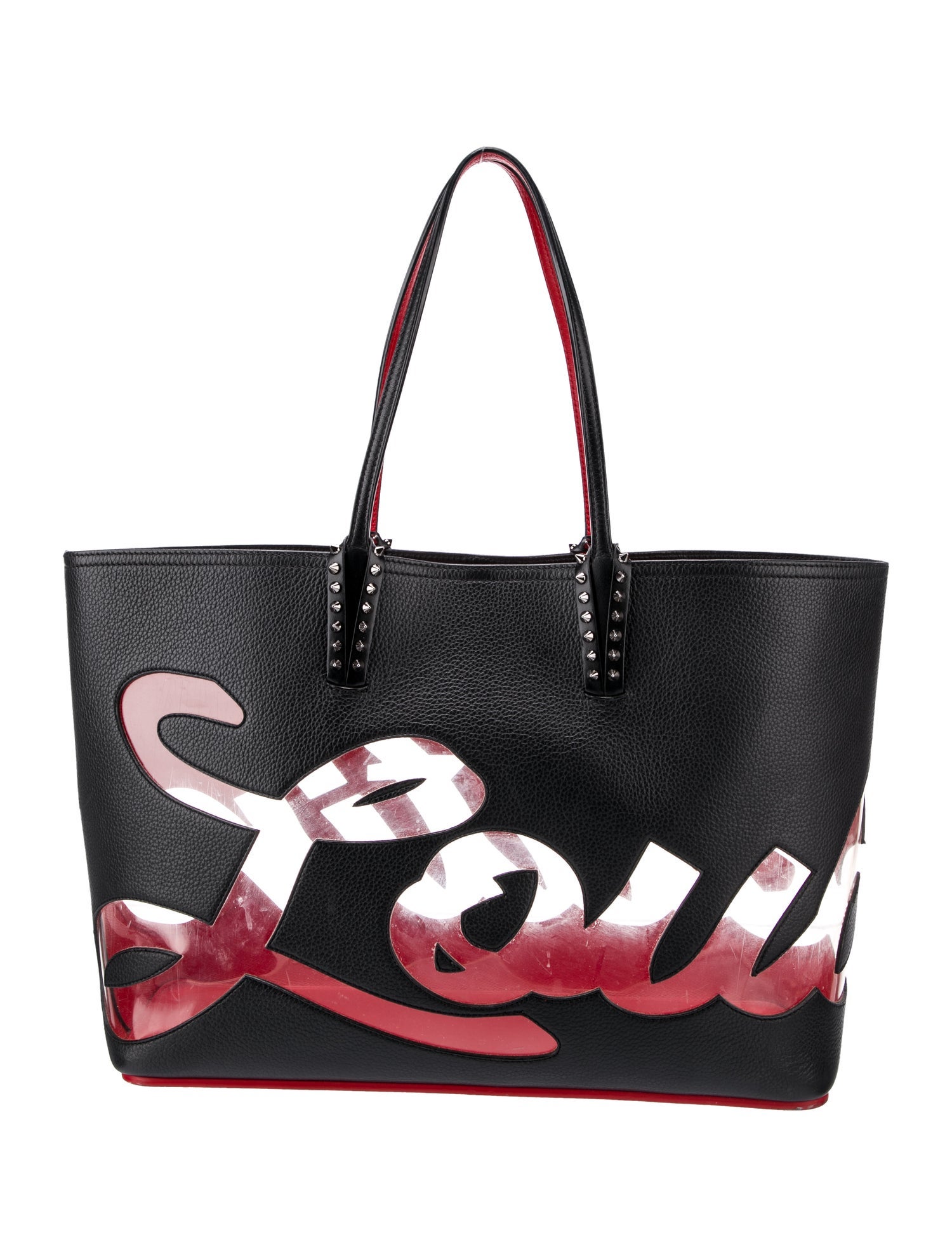 Christian Louboutin Leather Tote Bag - Black Totes, Handbags ...